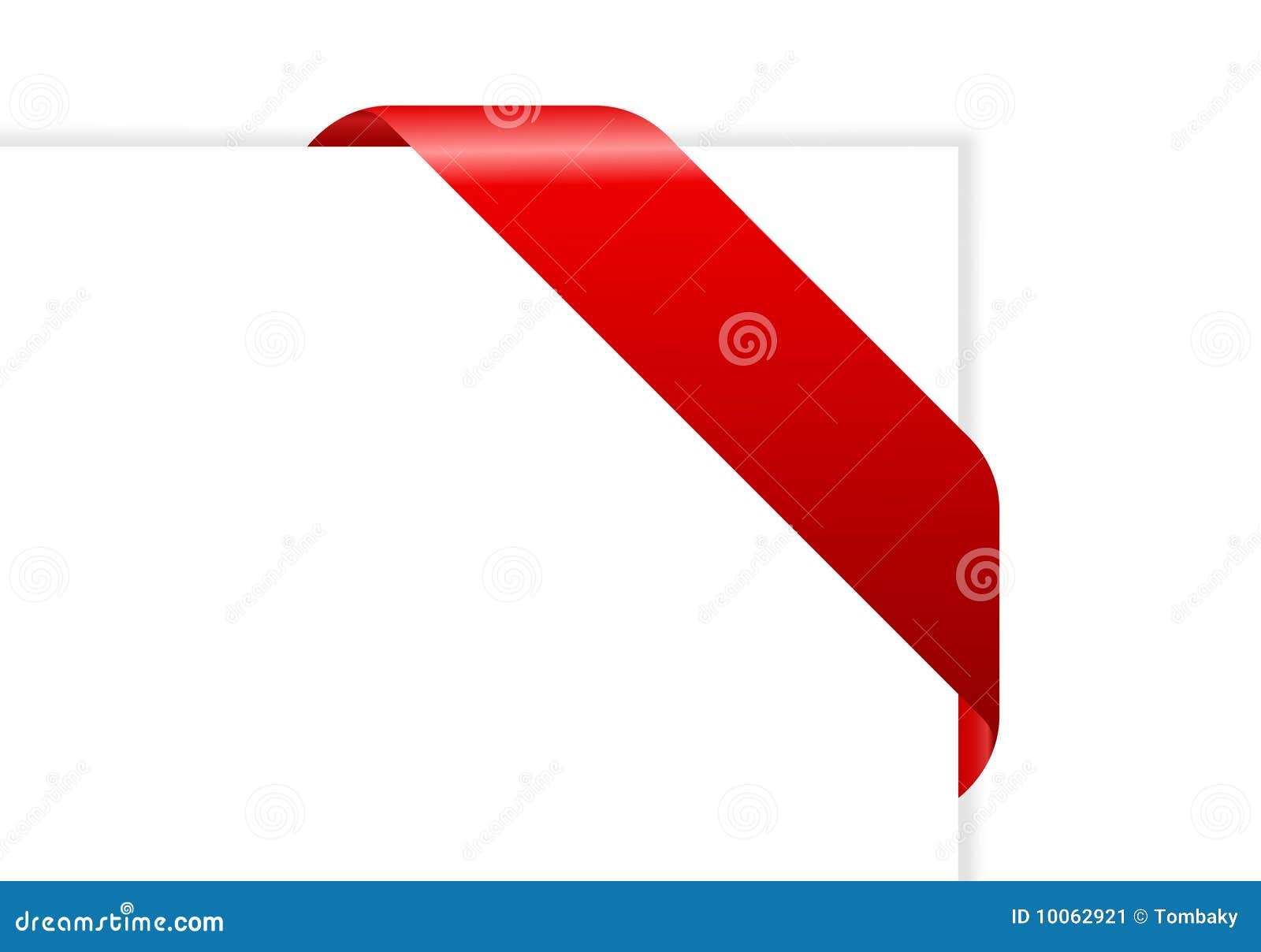 Envelope with red ribbon stock vector. Illustration of paper - 10062921