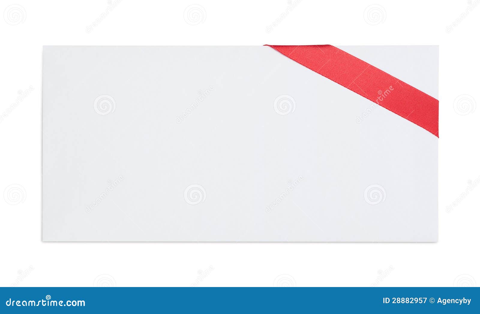 Envelope with red ribbon stock image. Image of congratulation - 28882957