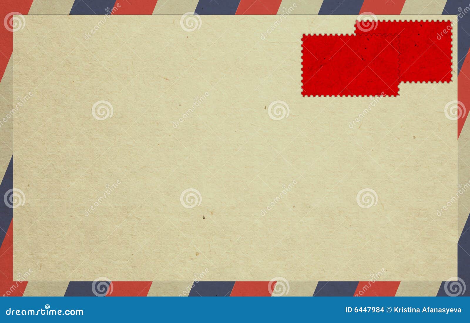 Envelope And Red Stamps Picture. Image: 6447984