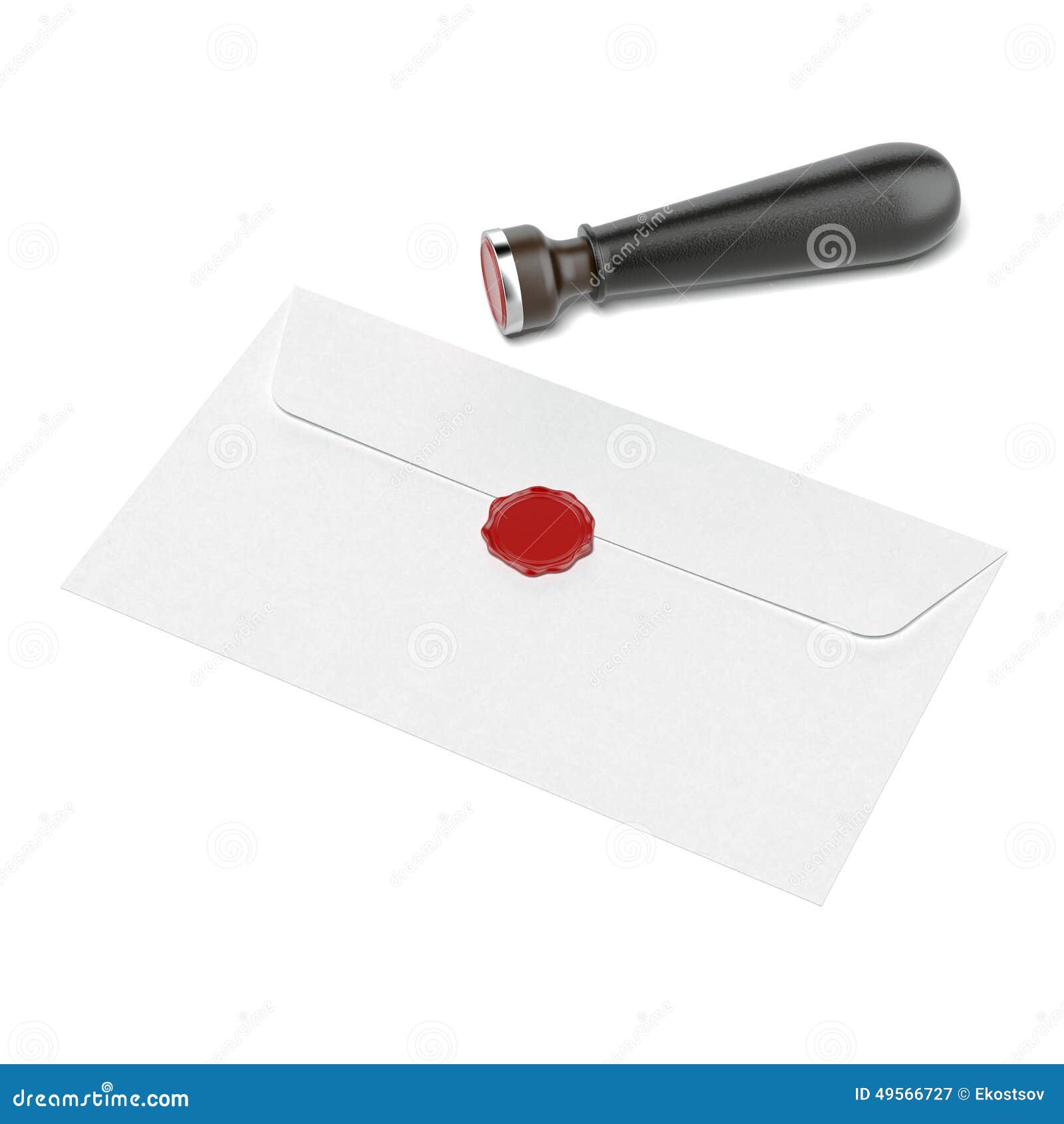 Envelope and red wax stock image. Image of email, concept - 49566727