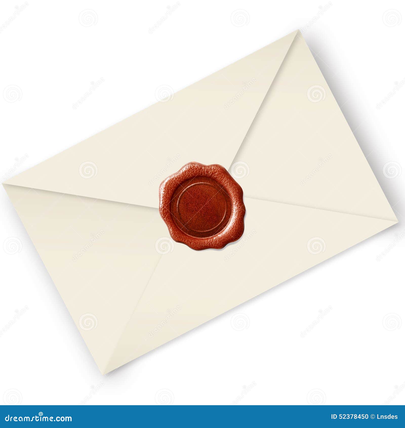 Envelope Sealed with Around Sign Stock Illustration - Illustration of ...