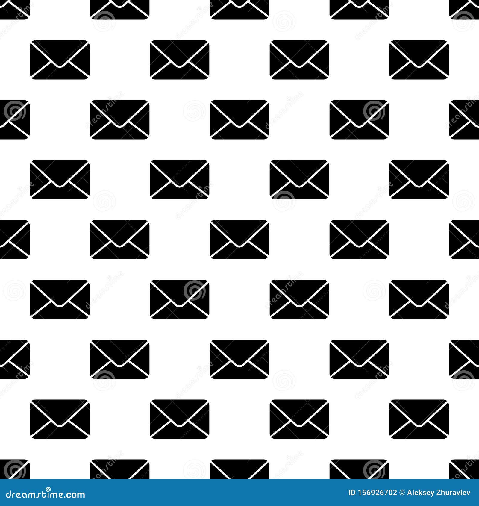 Envelope Seamless Pattern. Mail Texture Made with Sealed Envelope Icons ...