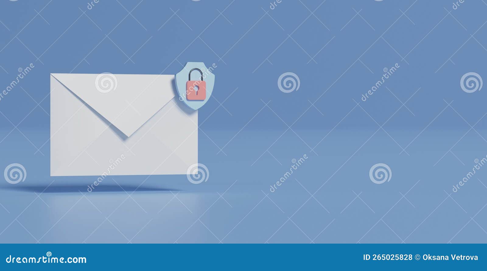 Envelope with Shield and Lock Icon, Protection Concept Stock ...