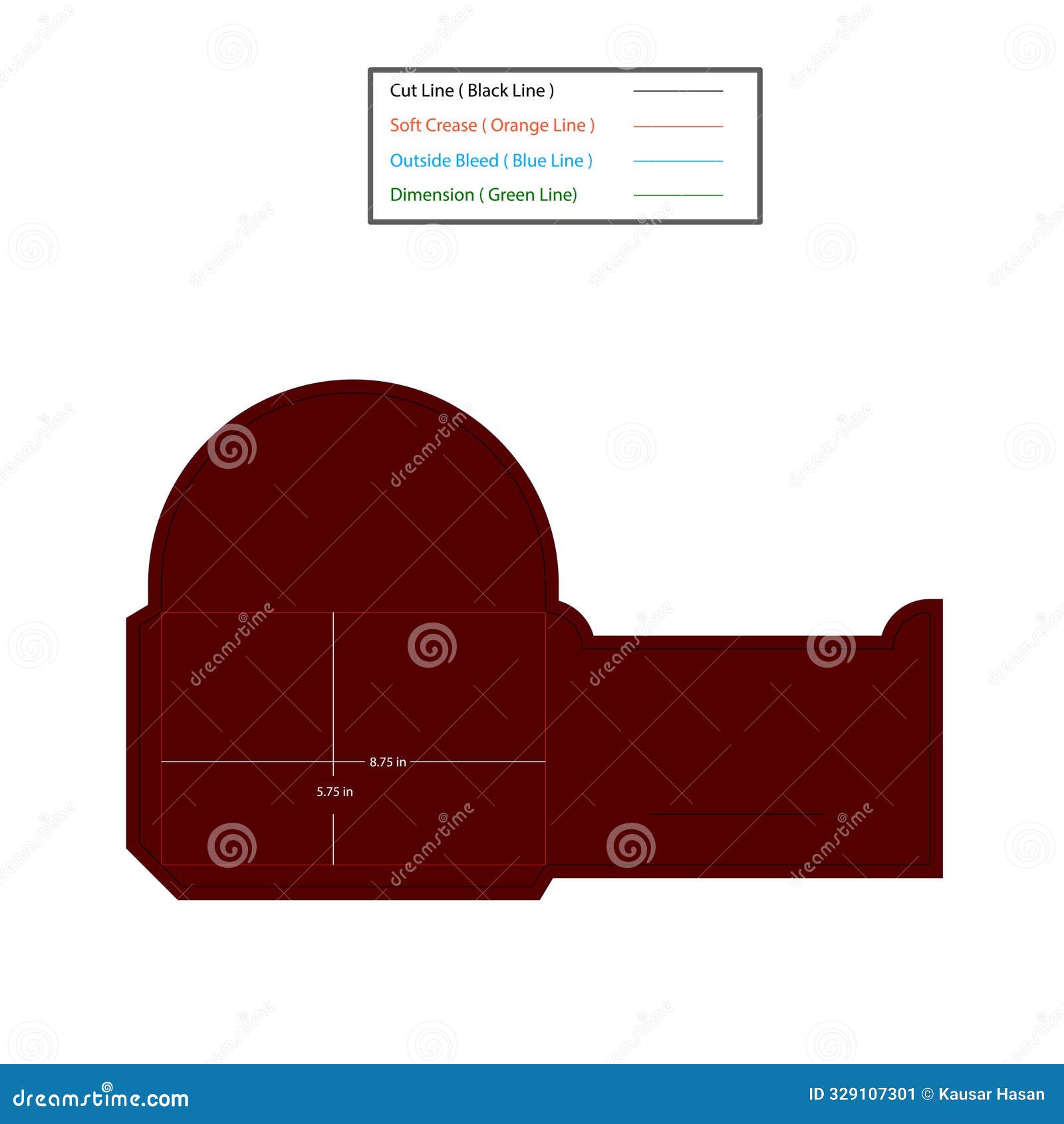 The Envelope DL Size Template. International Standard Size. Envelope ...