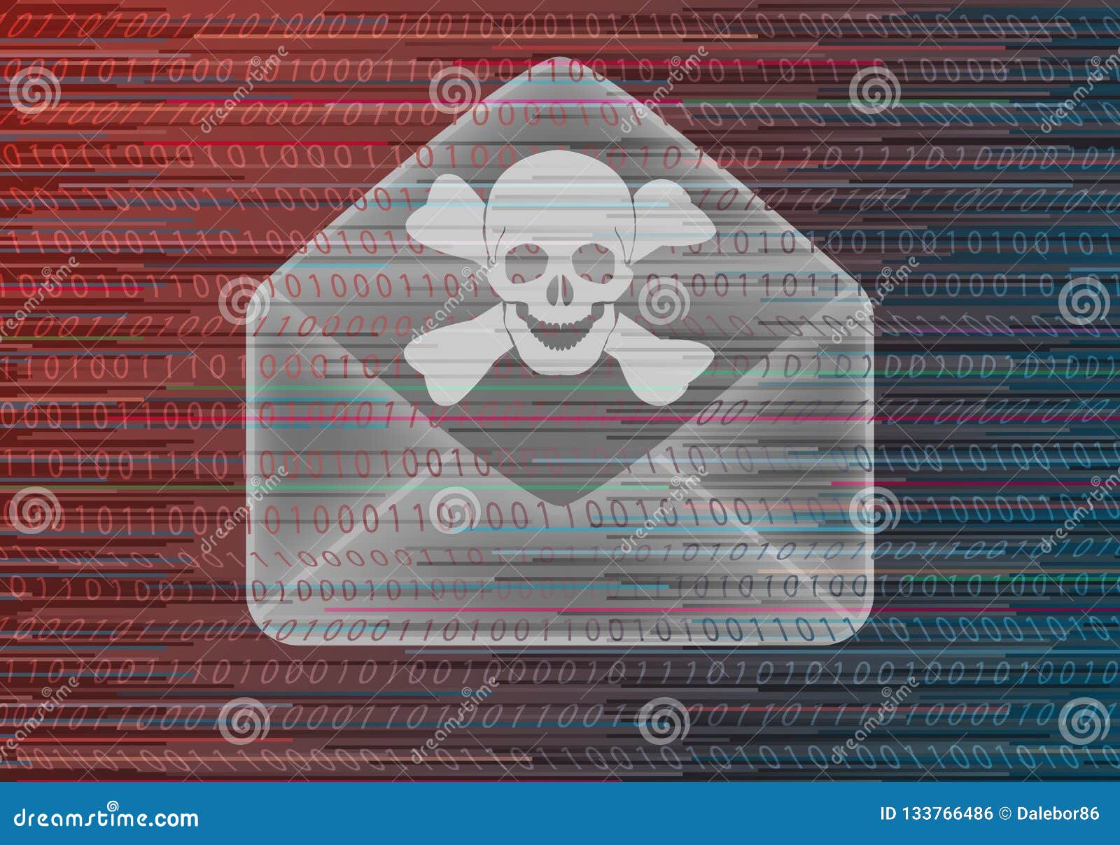 Computer virus concept stock vector. Illustration of danger - 133766486
