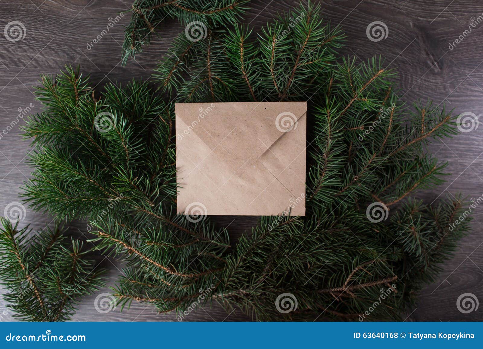 An envelope on the tree stock photo. Image of decoration - 63640168