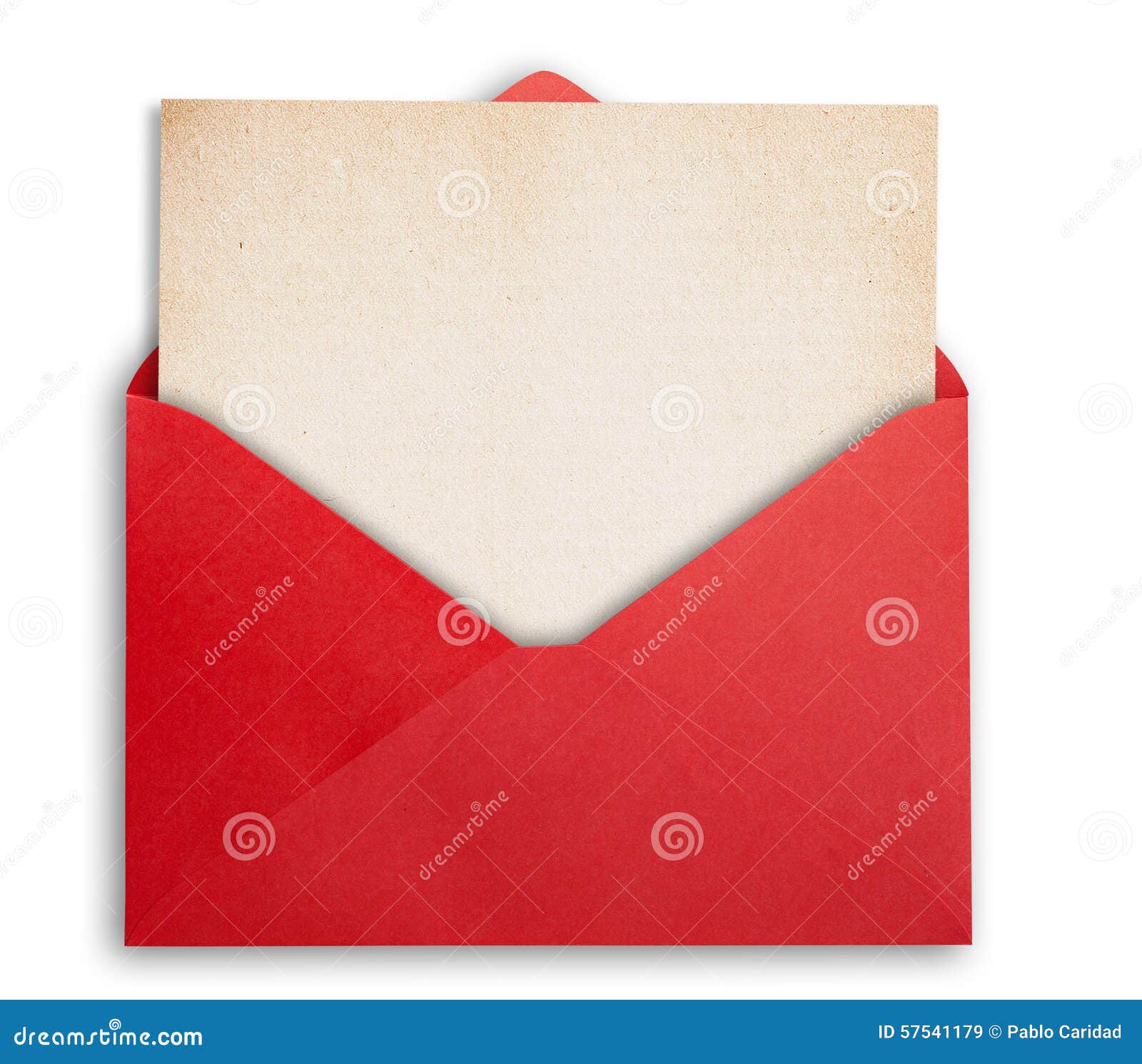 Envelope Vermelho Com Cartão Imagem de Stock - Imagem de envelope ...