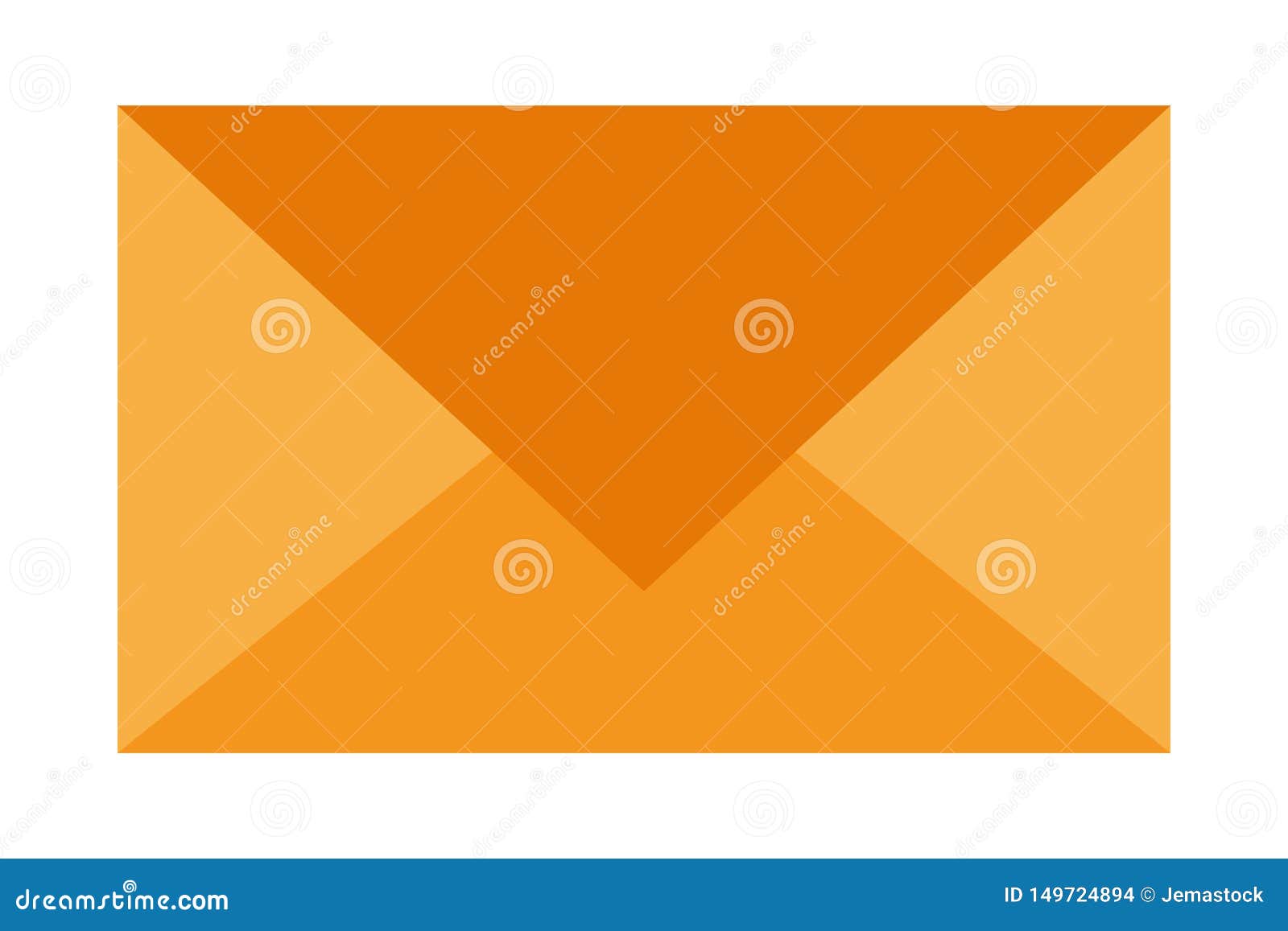 Envelope on White Background Icon Cartoon Stock Vector - Illustration ...