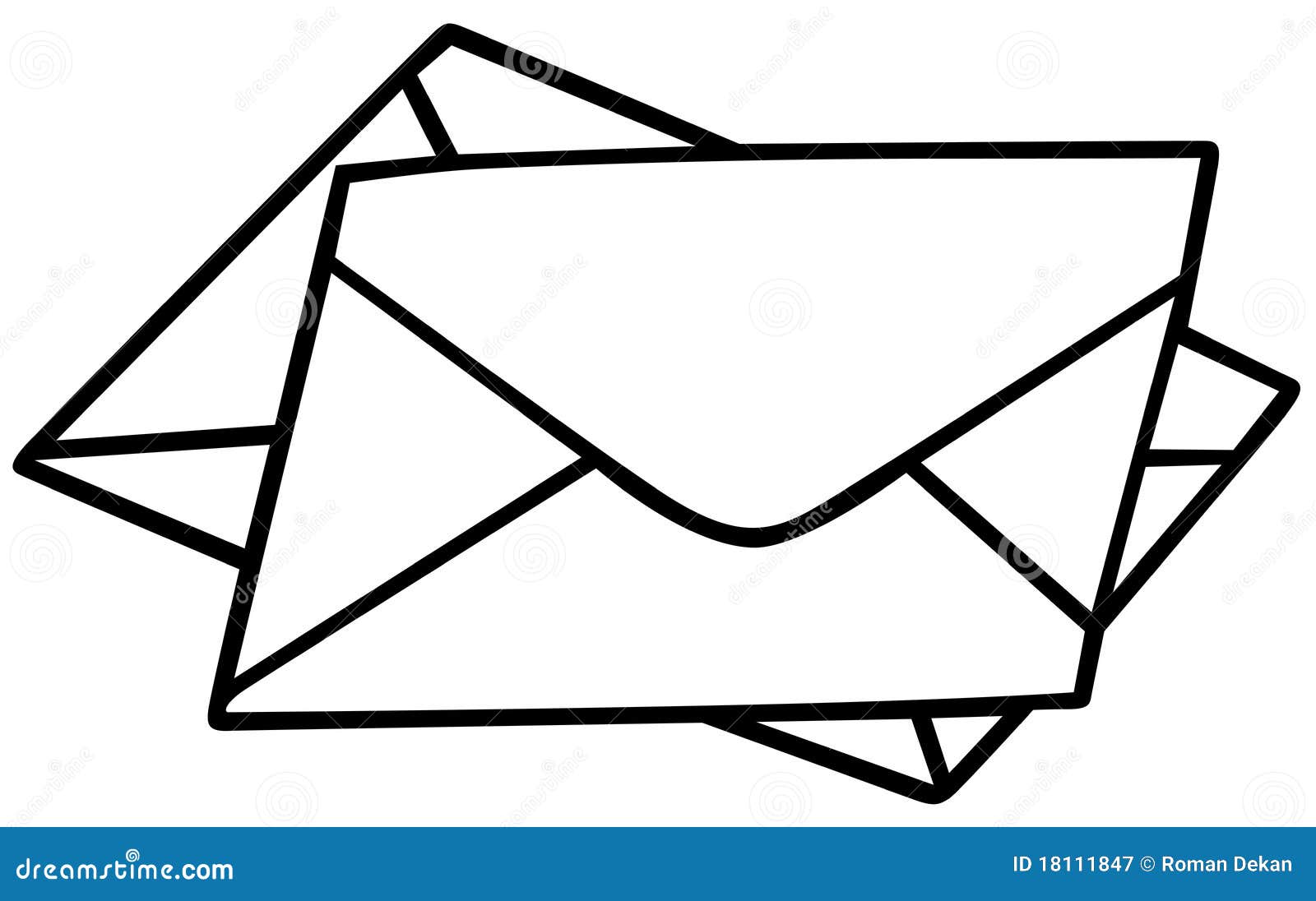 Envelopes stock vector. Illustration of blank, envelopes - 18111847