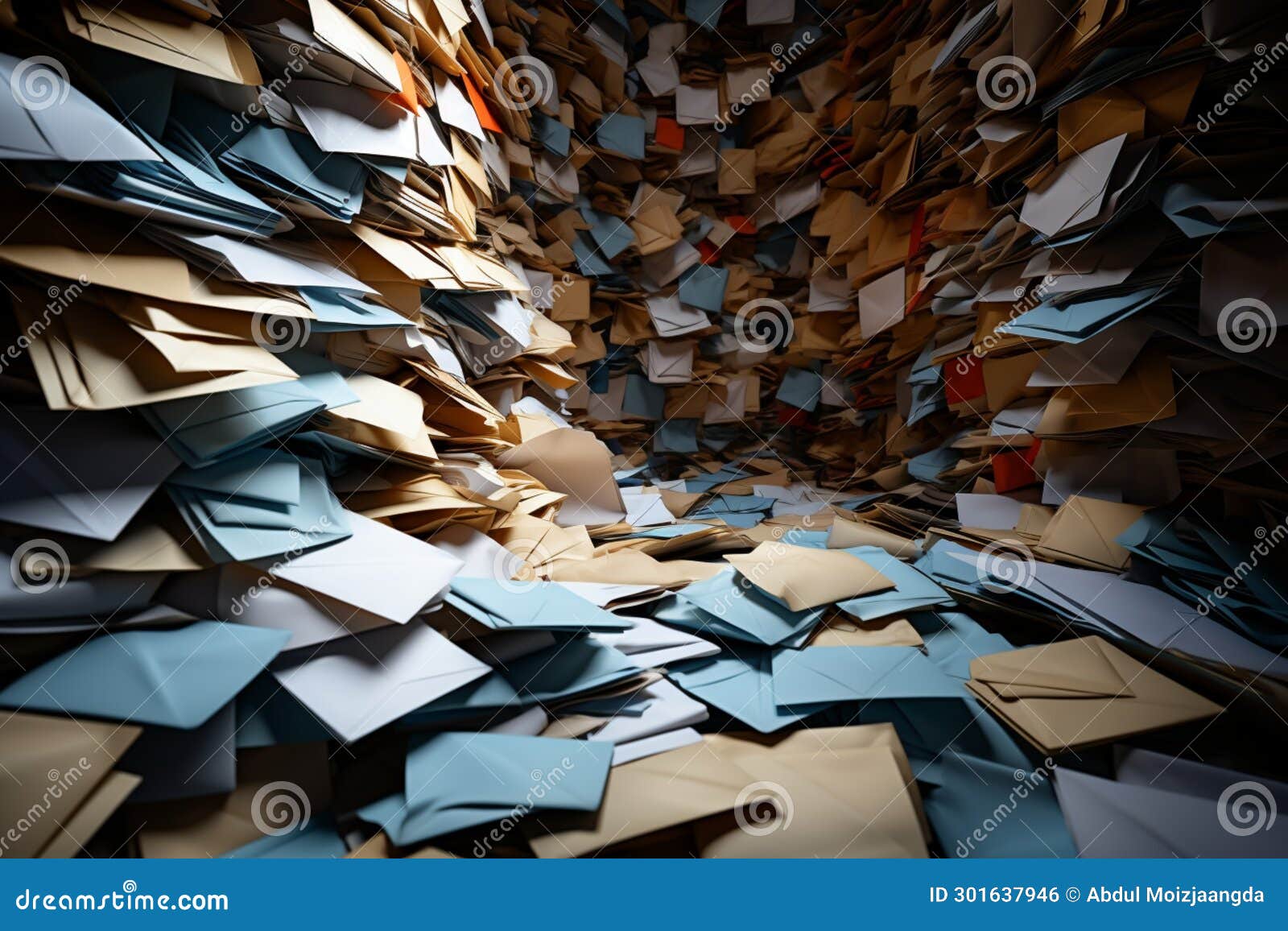 Envelopes Cascade, a Mystery Stack Awaits Discovery, Unmarked and ...
