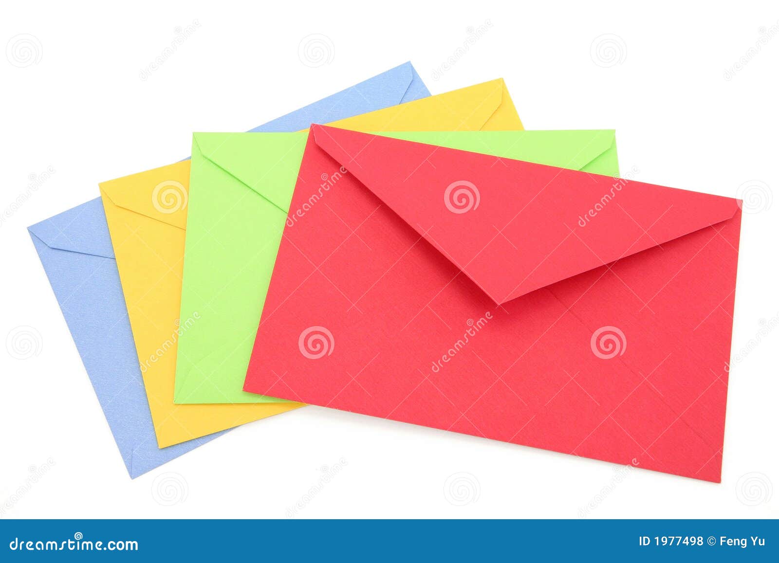 Envelopes coloridos foto de stock. Imagem de verde, amarelo - 1977498