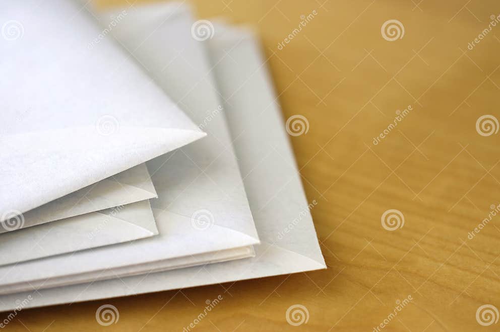 Envelopes on desk II stock photo. Image of office, postal - 1674210