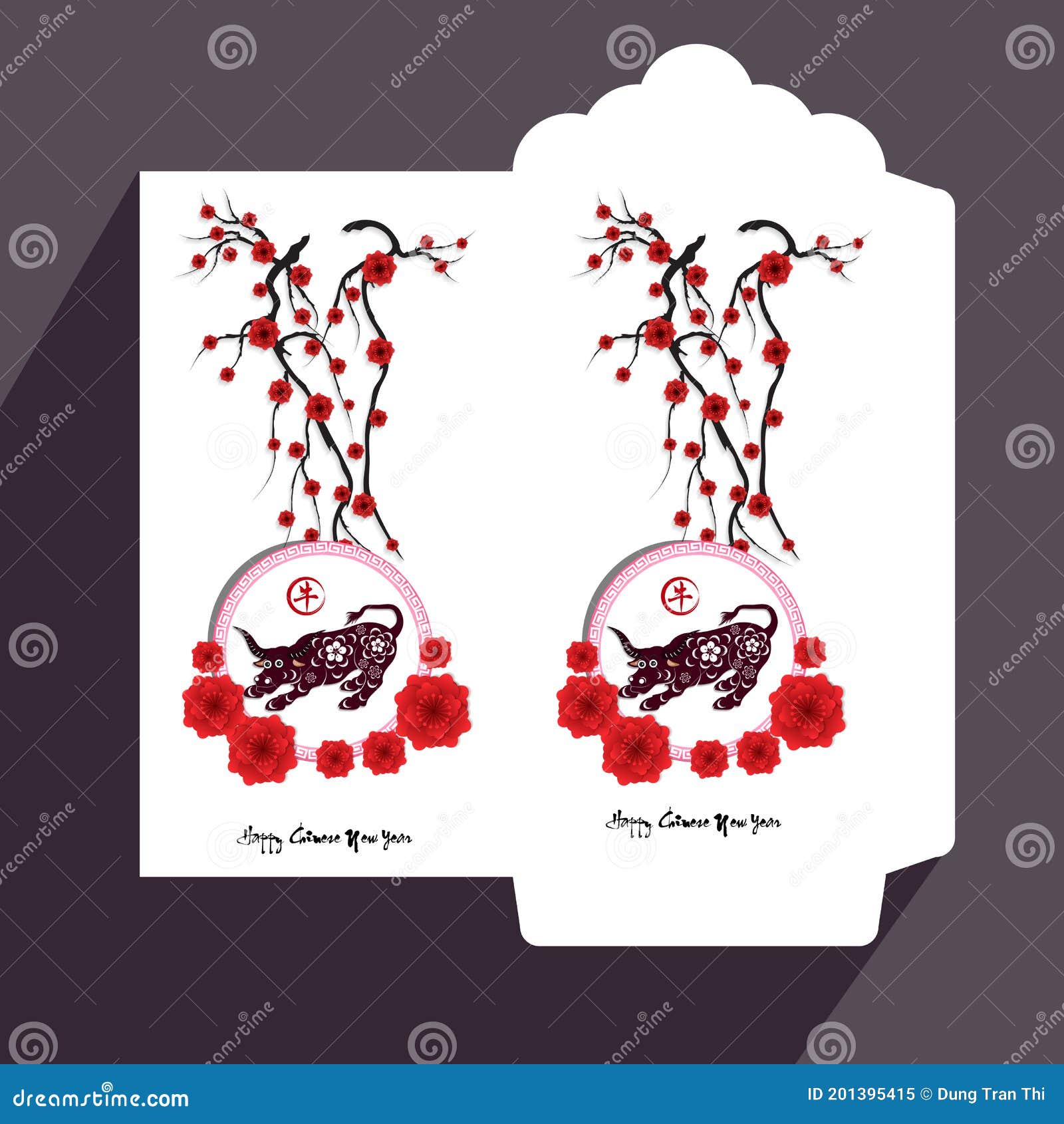Envelopes For Happy Chinese New Year And Luna New Year 2021 Year Of
