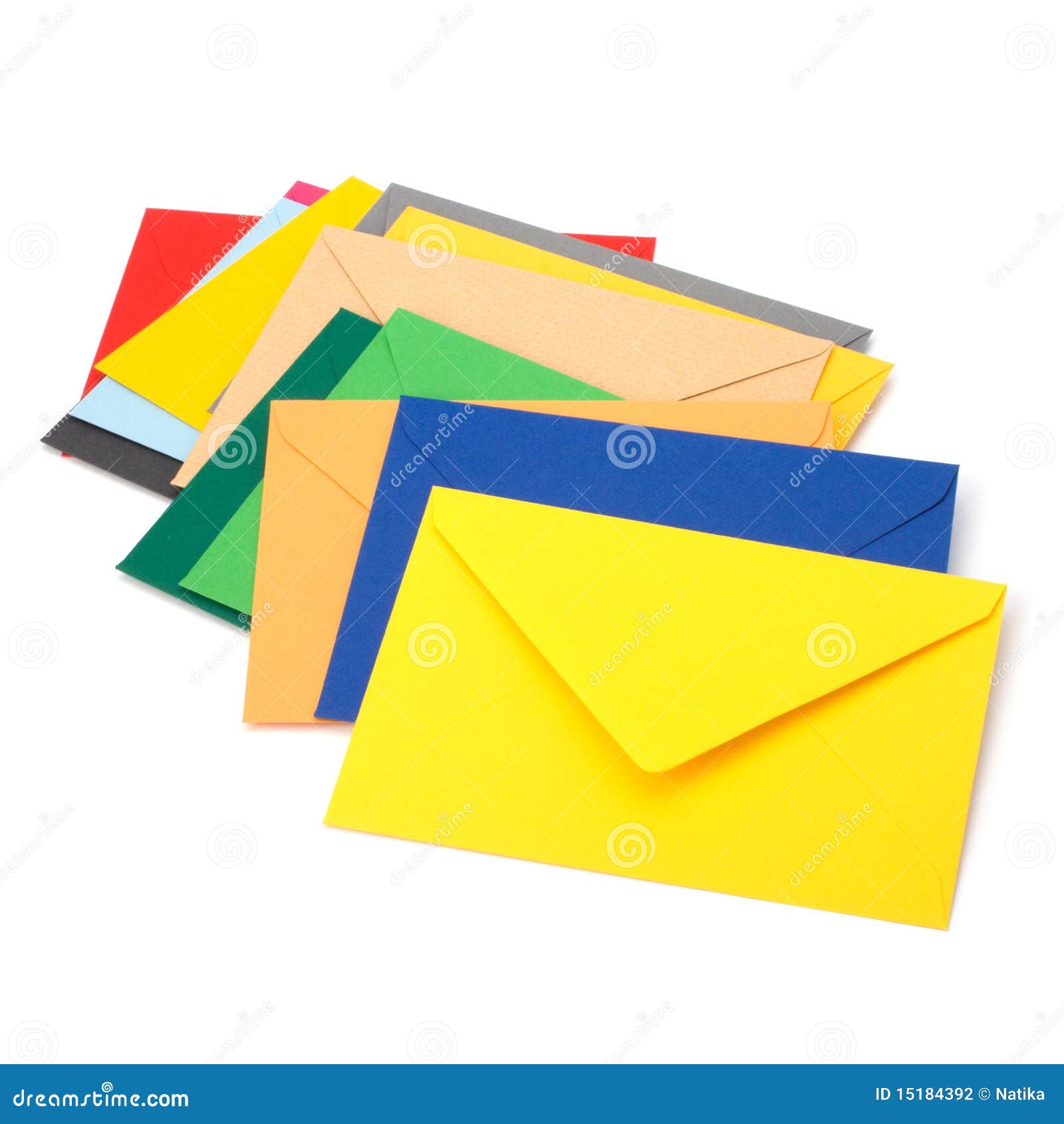 Envelopes Isolados No Fundo Branco Foto de Stock - Imagem de presente ...