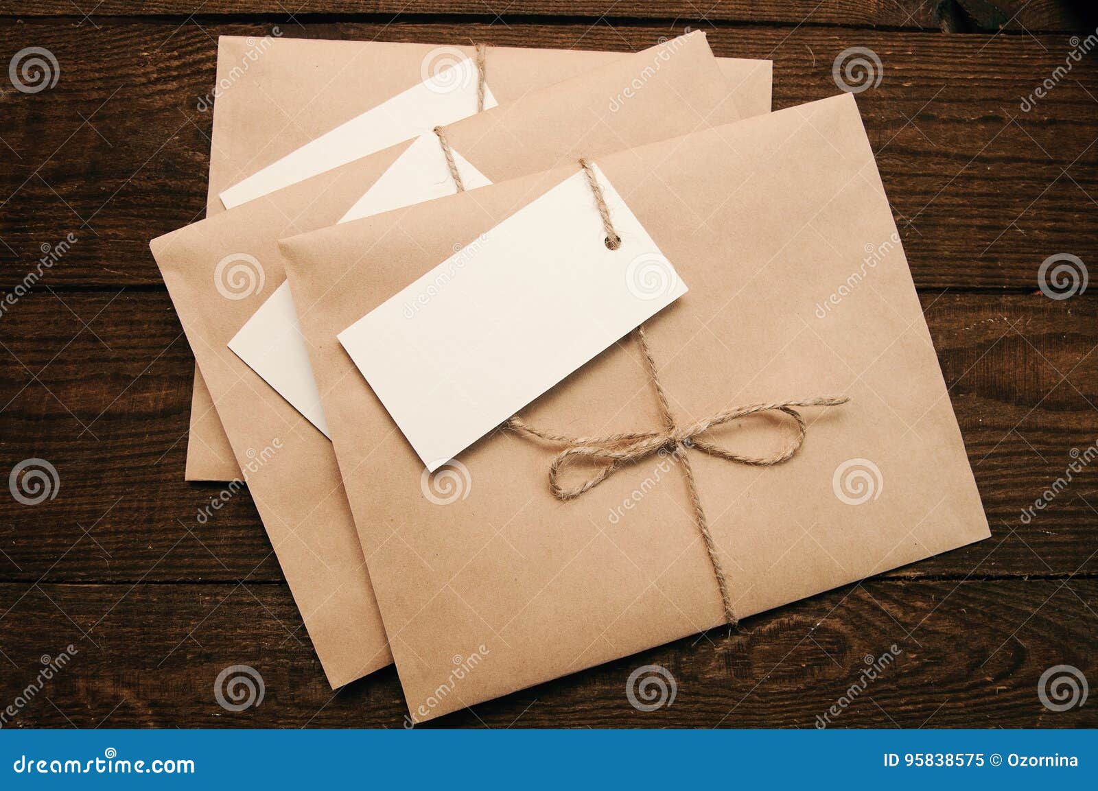 Envelopes from kraft pape stock image. Image of antique - 95838575
