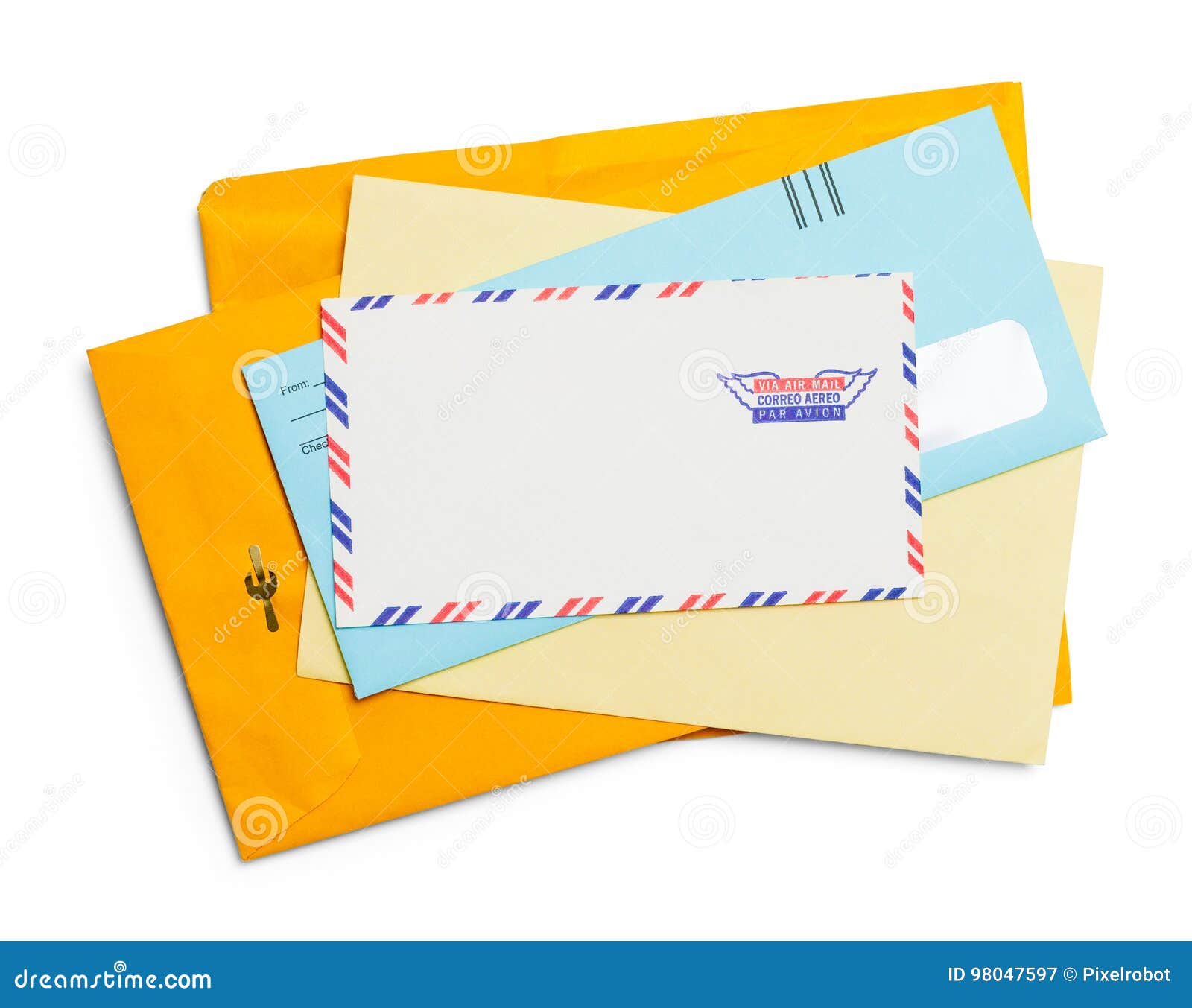 Envelopes stock image. Image of heap, messy, envelopes - 98047597