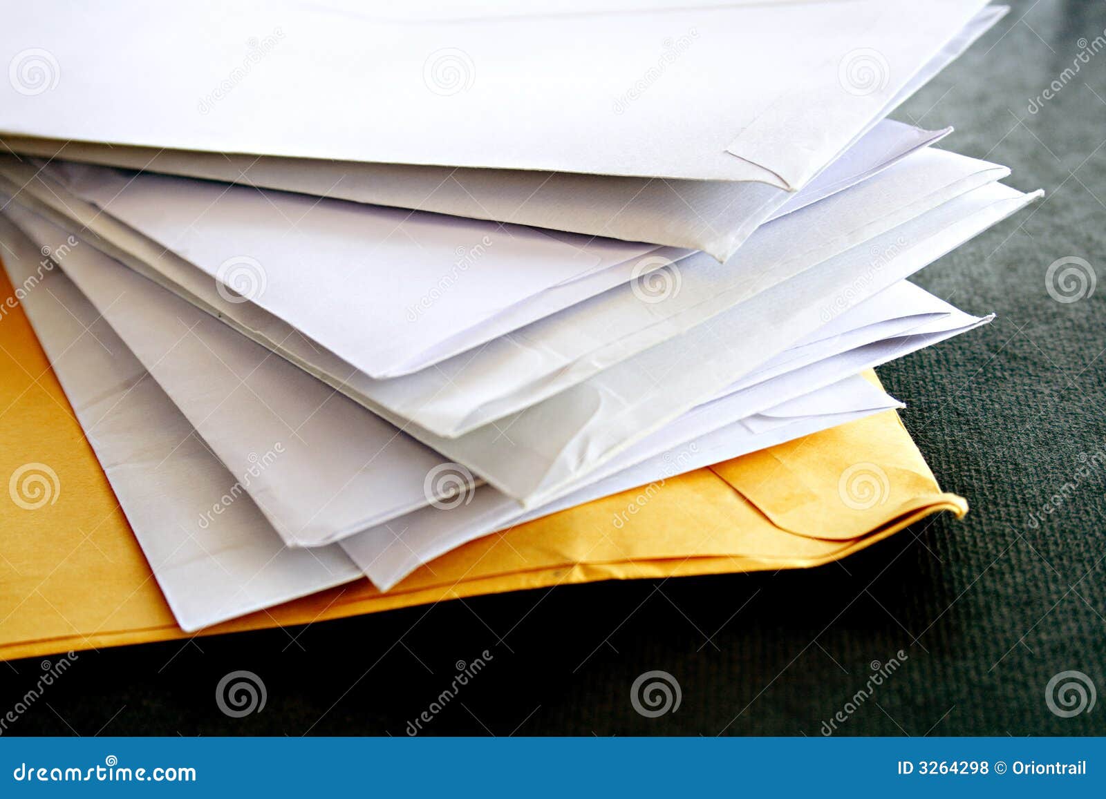 Envelopes on table stock photo. Image of graphic, envelope - 3264298