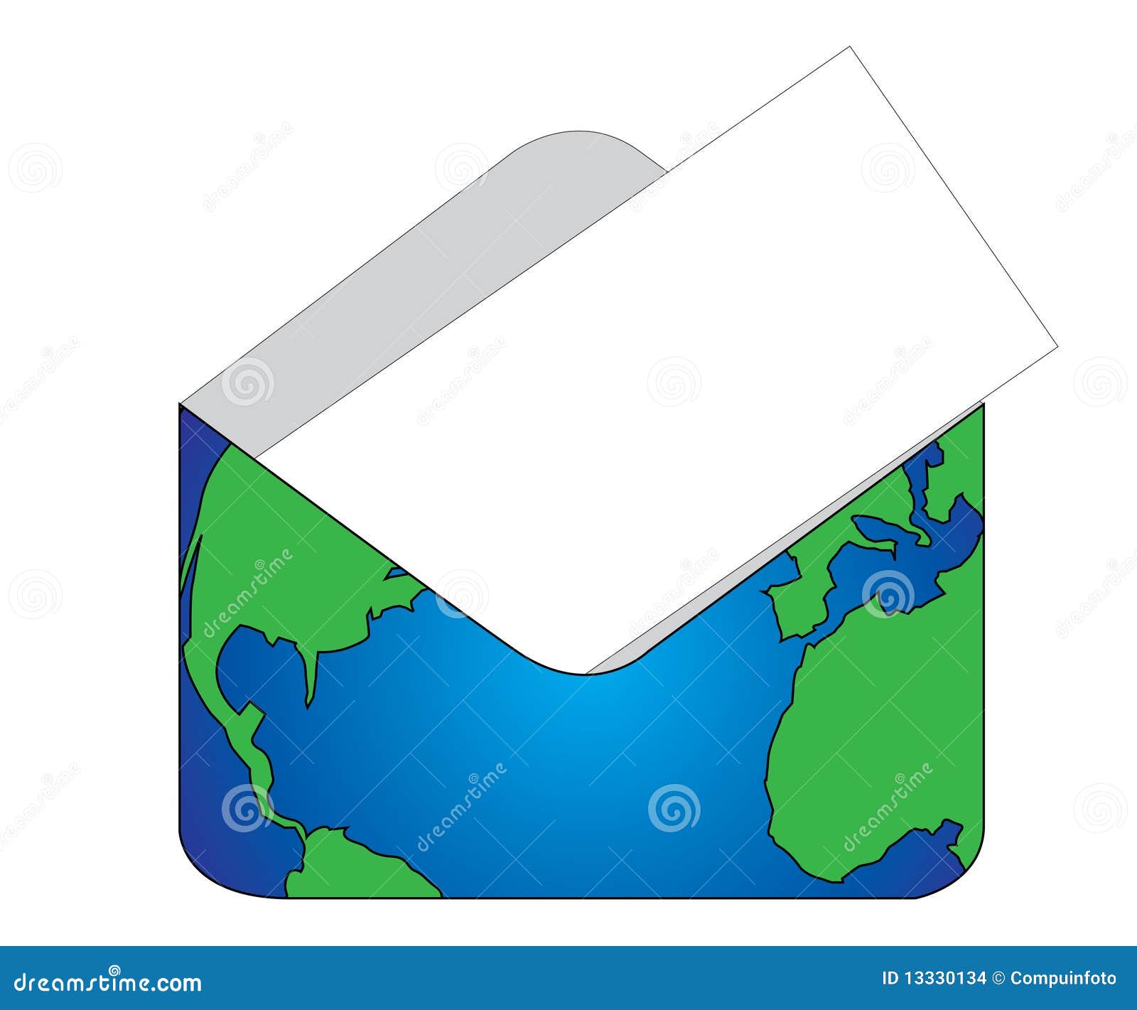 Enveloppe vector illustratie. Illustration of modern - 13330134
