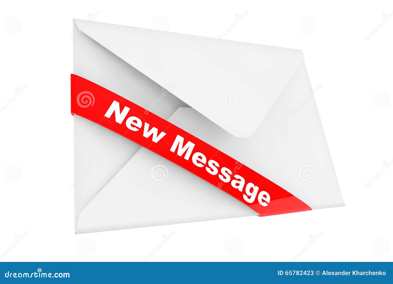 Enveloppe Avec Le Nouveau Signe De Message Illustration Stock ...