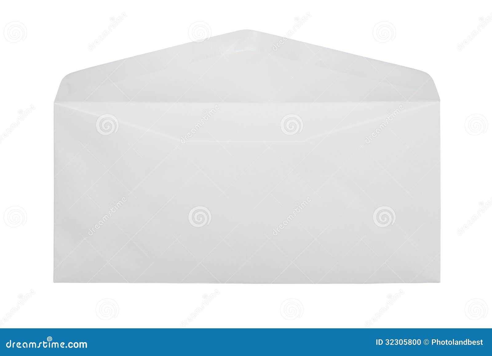 Enveloppe blanche photo stock. Image du bureau, poteau - 32305800