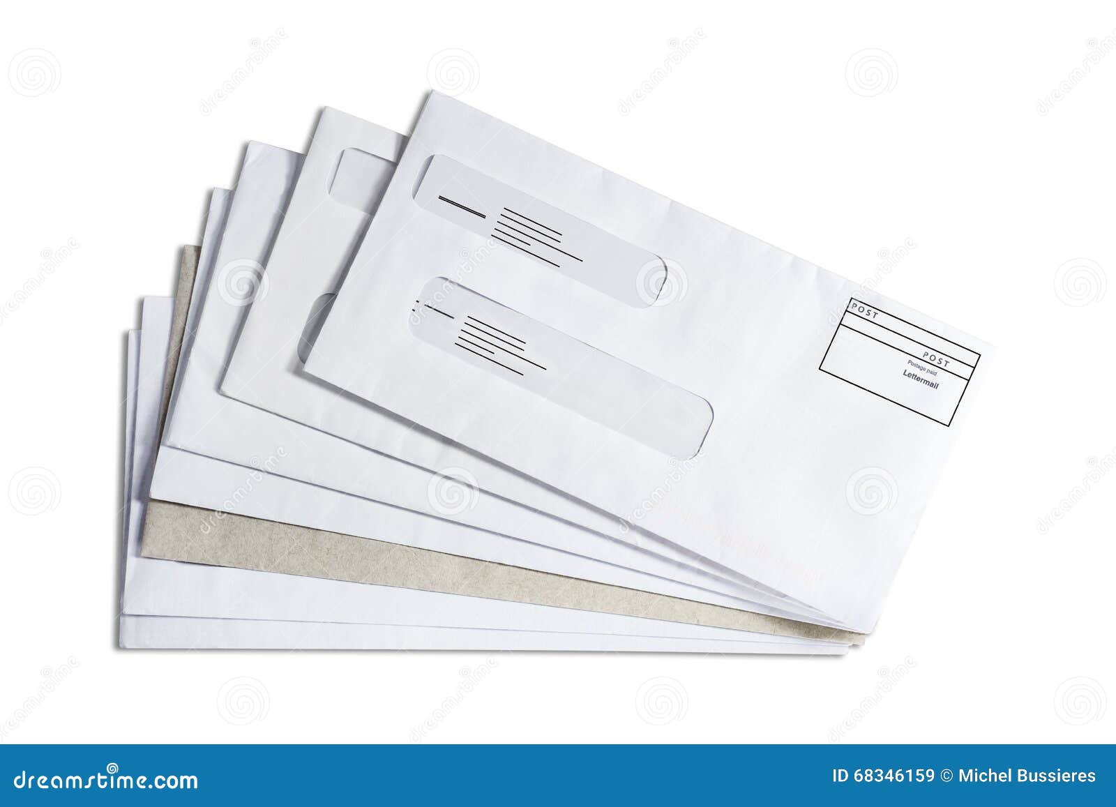 Enveloppe stack stock image. Image of envelope, paper - 68346159