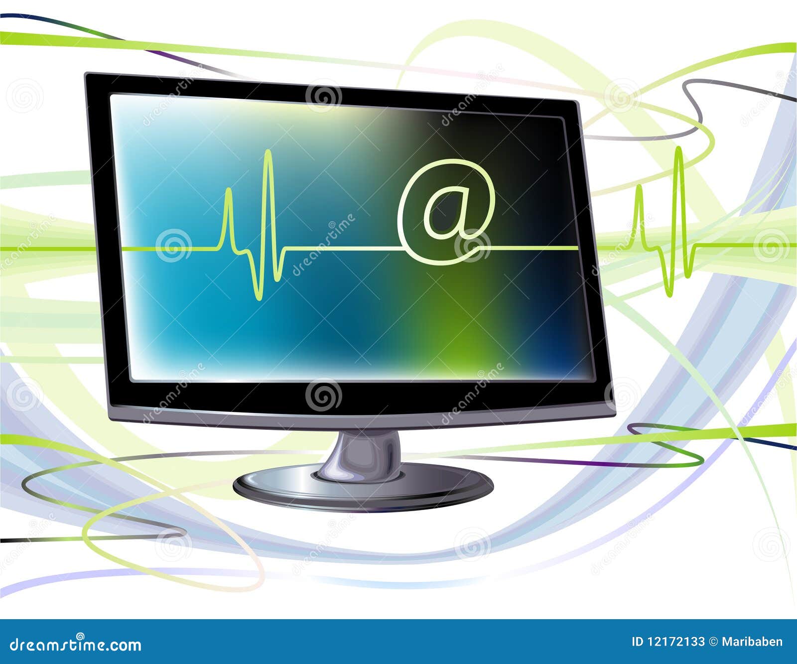 Enviando O Recibiendo El Email Ilustración del Vector - Ilustración de ...