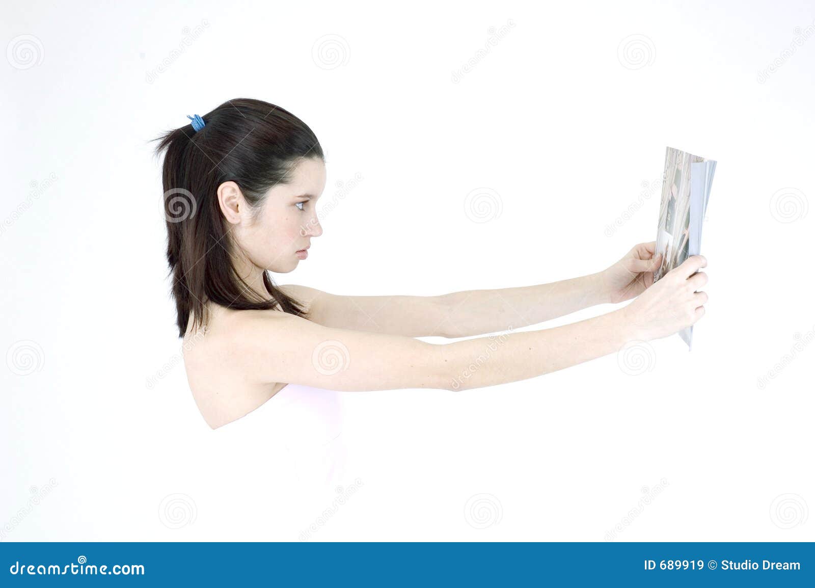 Envious girl stock image. Image of white, cosmetic, clean - 689919