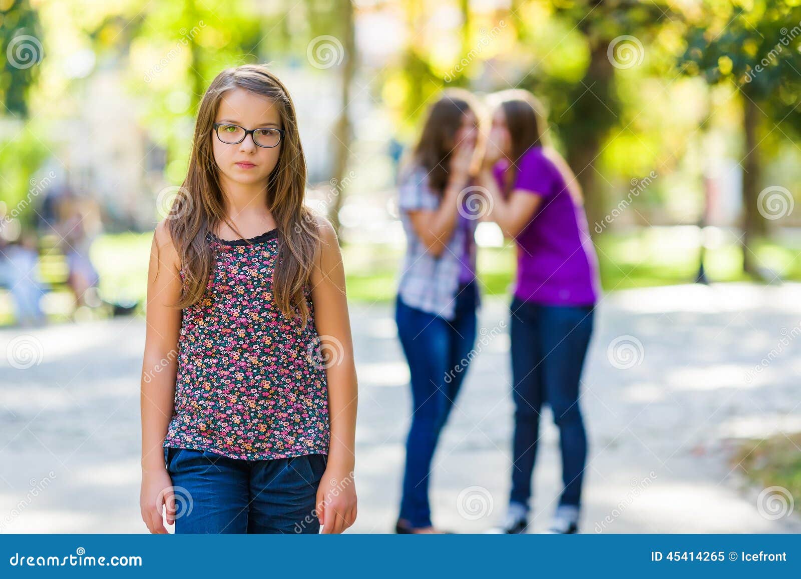 Envious Girls Discriminating Her Girlfriend Stock Image - Image of ...