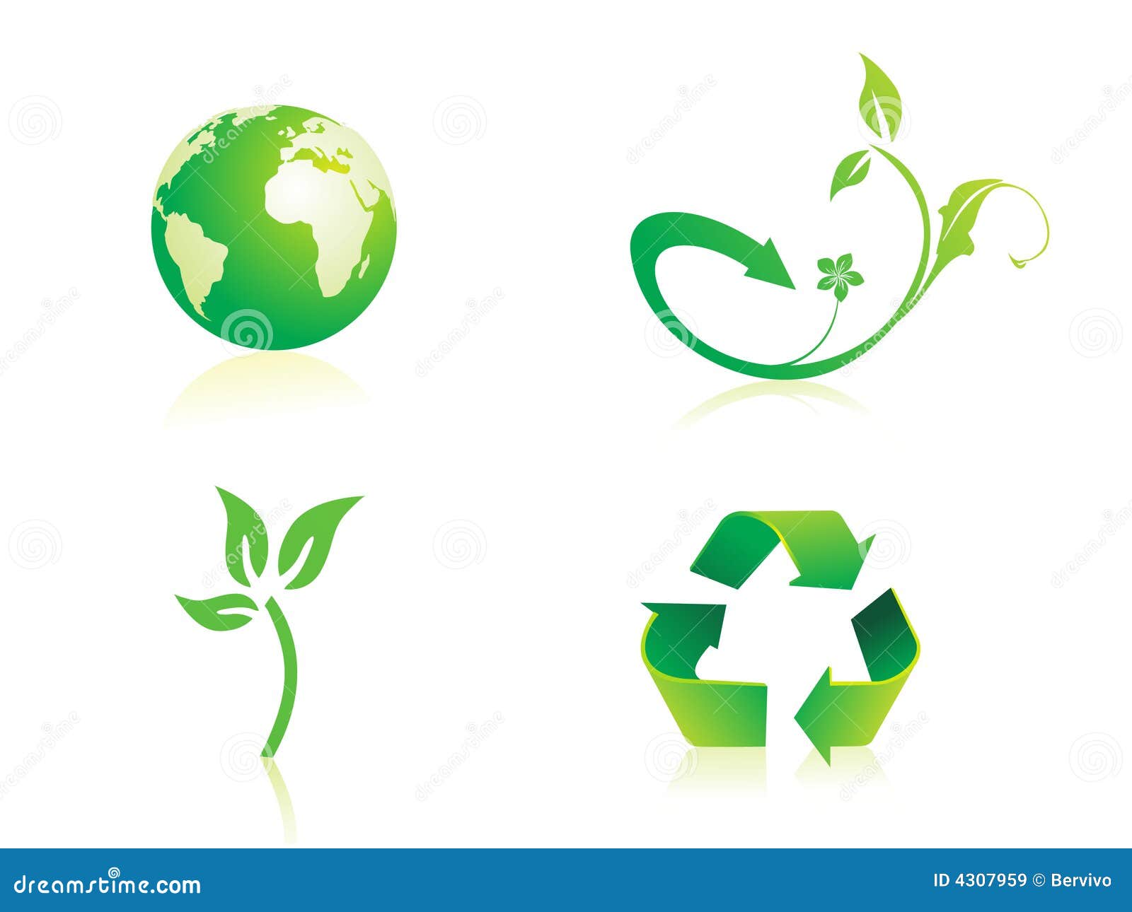 Envirnomental Conservation Symbols Stock Image - Image of vector ...