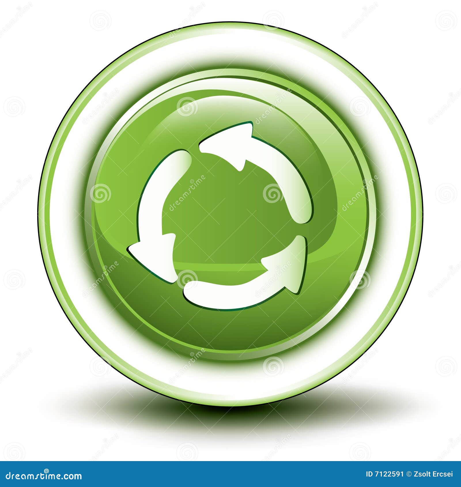 Recycling Icon, Logo Isolated On White Background. Recycle Logo In In ...