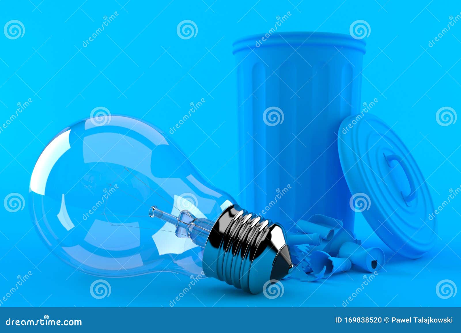 Environment Background with Light Bulb Stock Illustration ...