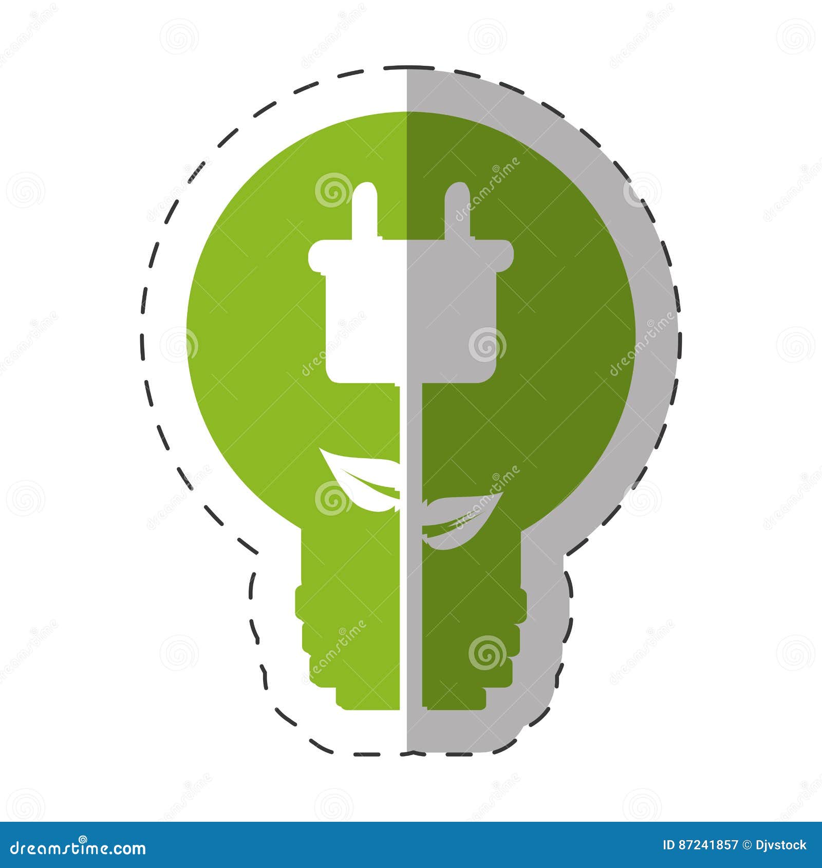 Environment Bulb Plug Energy Design Stock Illustration - Illustration ...