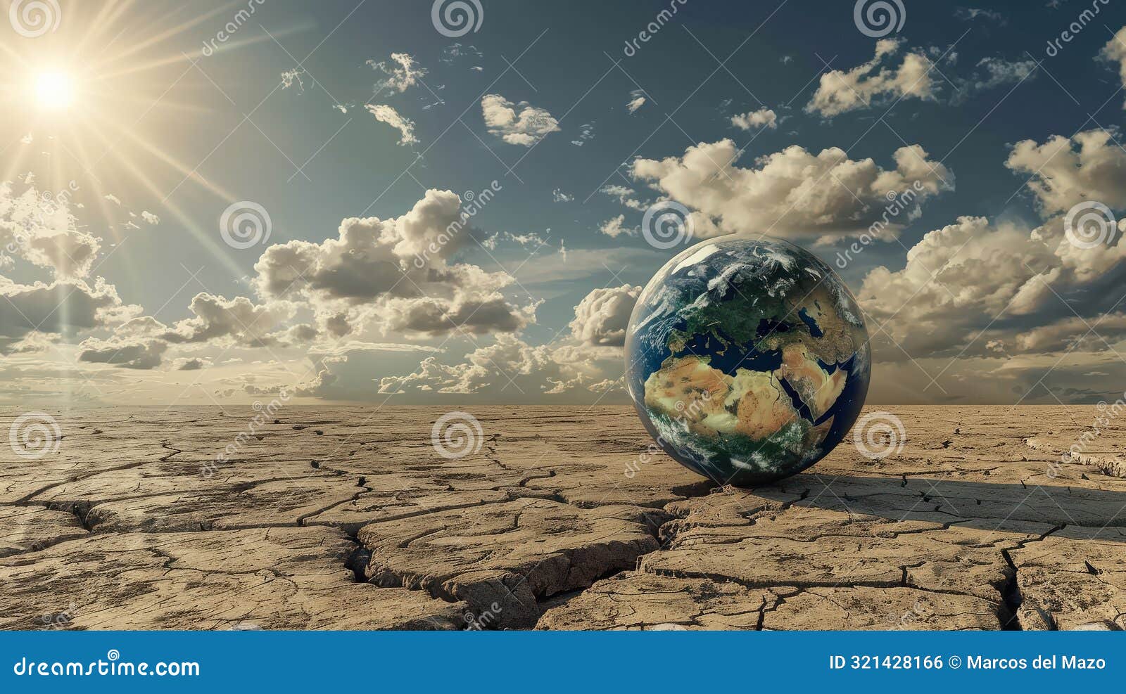 Planet Drought. Dry Ground. Natural Disasters On Earth. Desert A ...