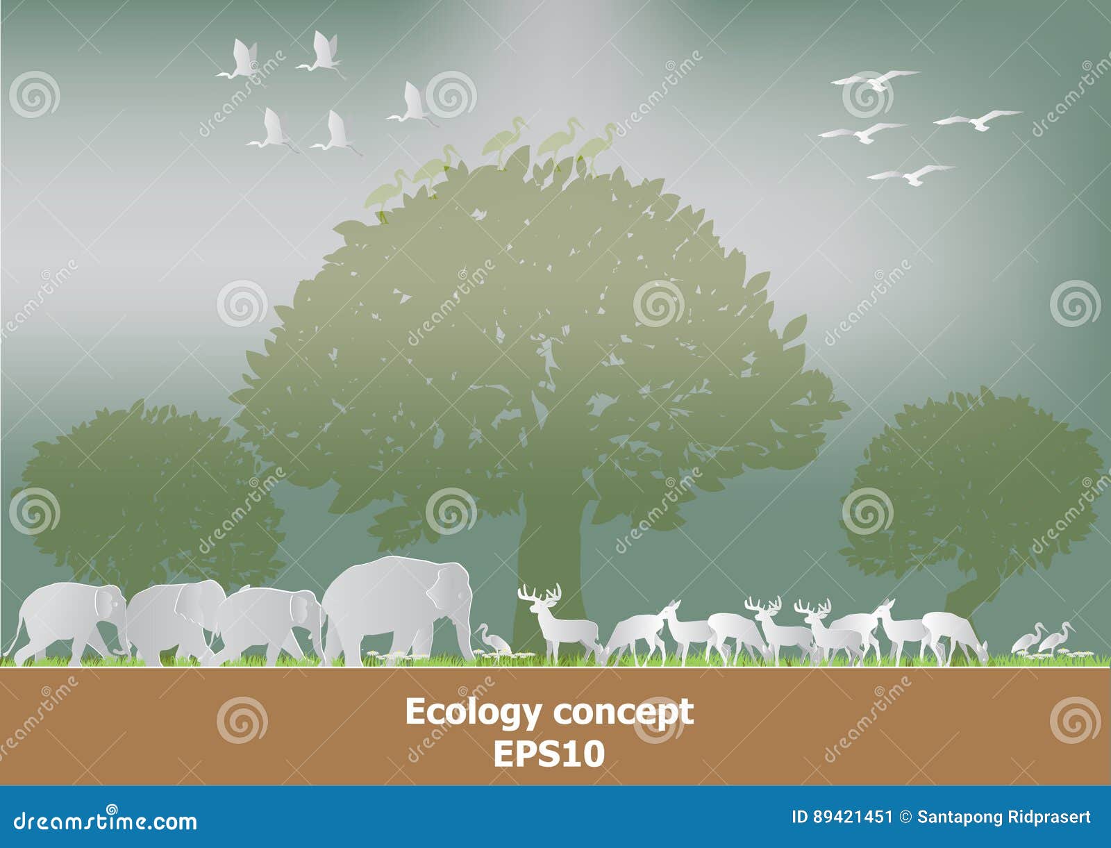 Environment concept stock illustration. Illustration of tree - 89421451