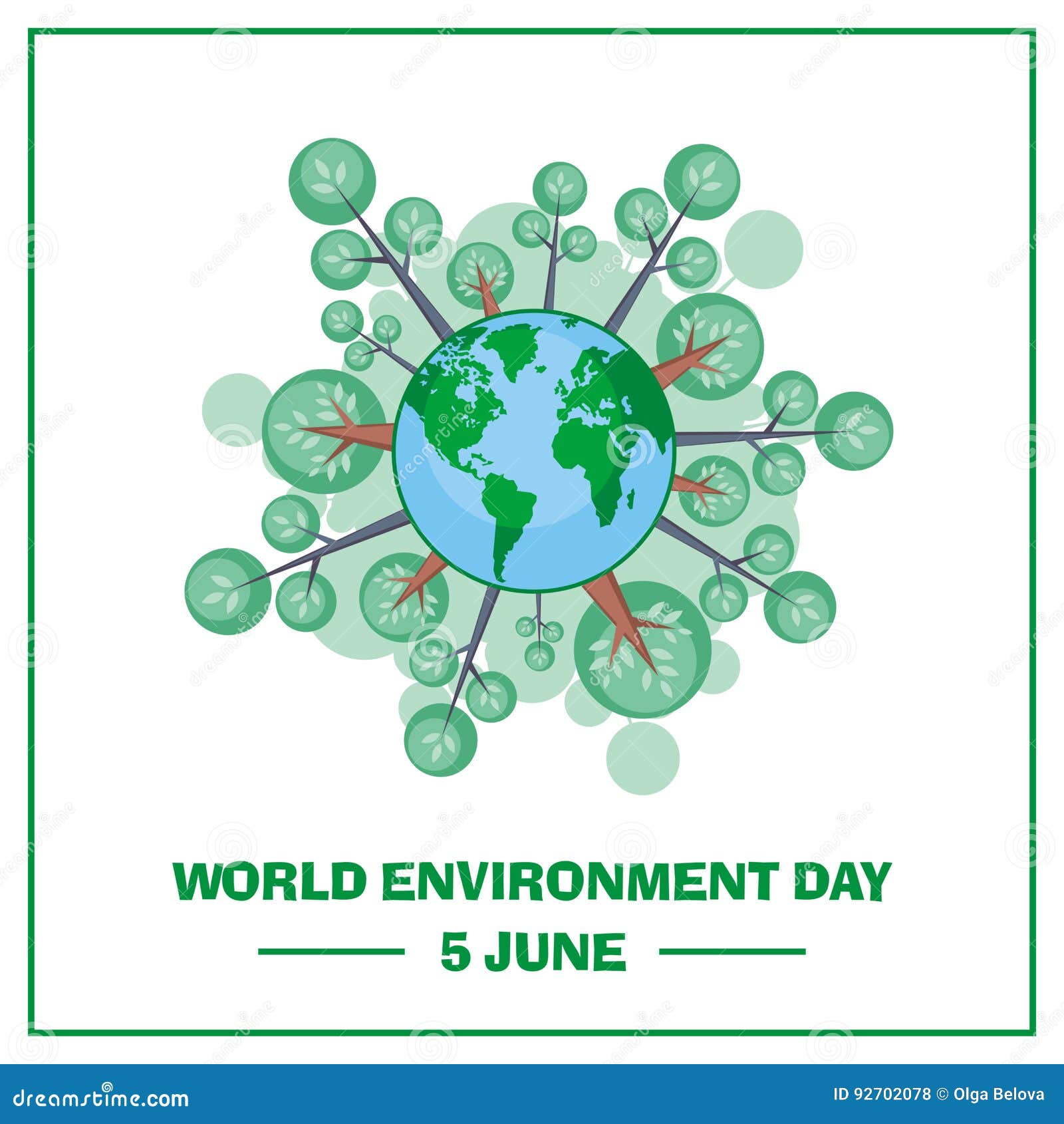 Environment Day Illustration Stock Vector - Illustration of ...
