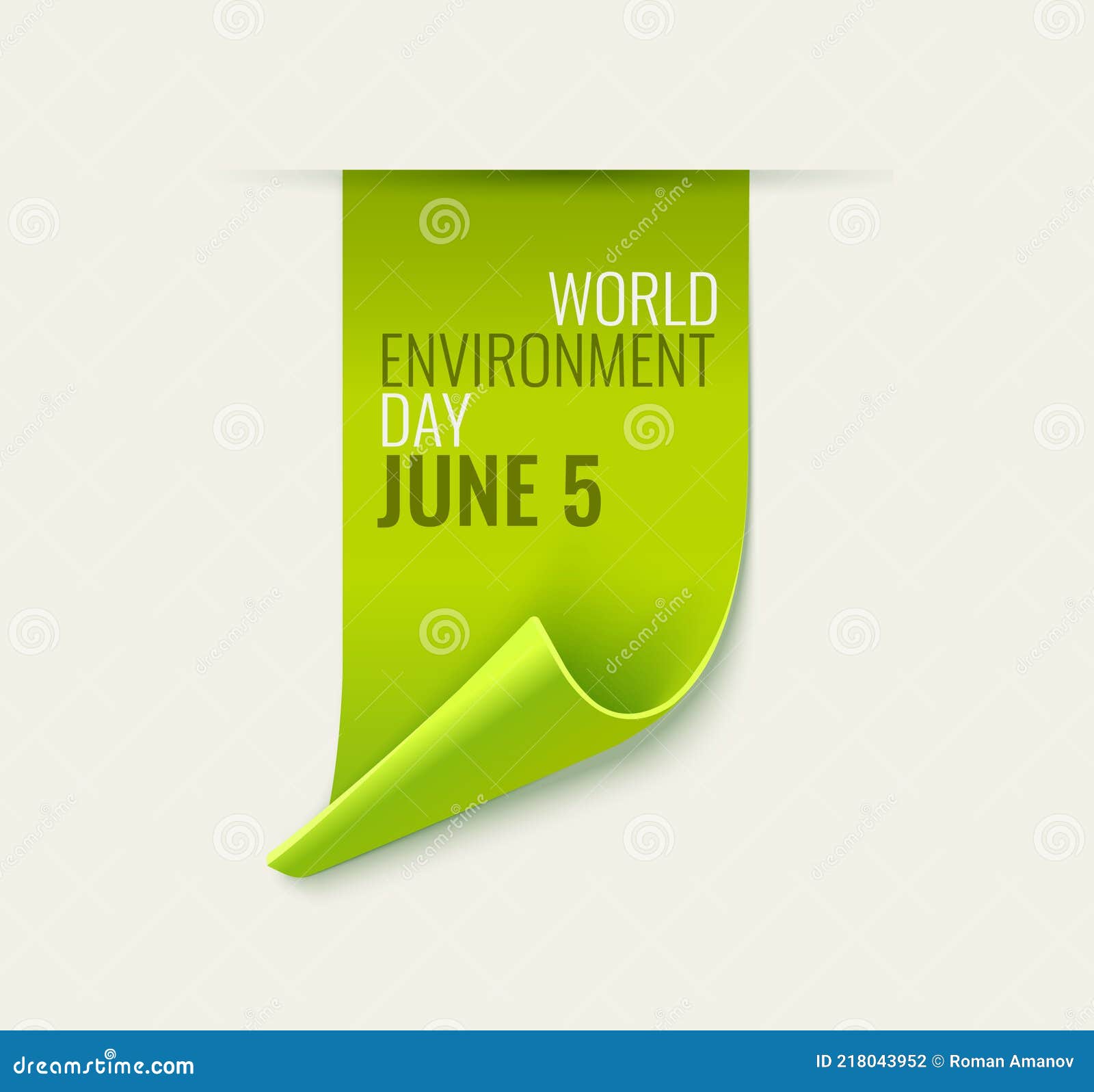 Environment Day Tag stock vector. Illustration of element - 218043952