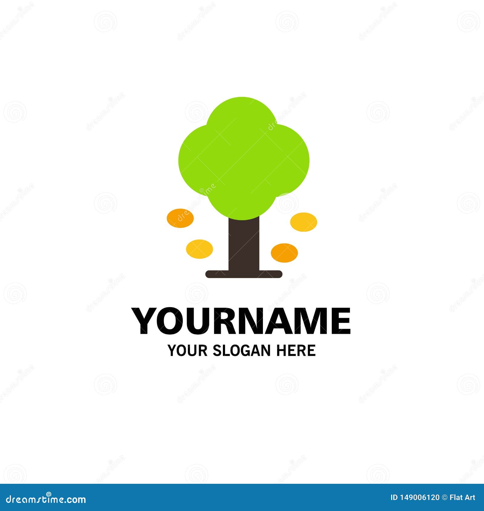 Environment, Forest, Green, Summer, Tree Business Logo Template. Flat ...