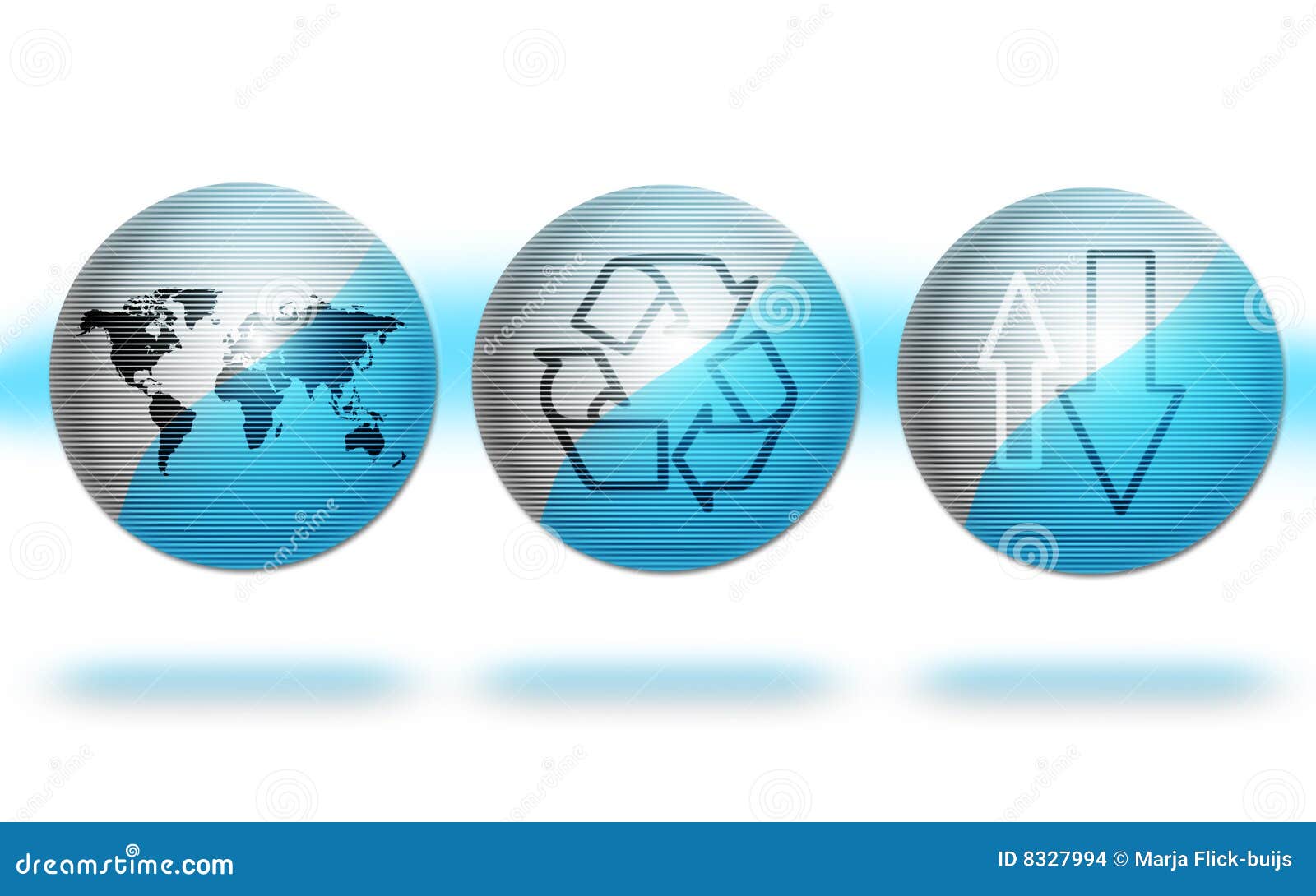 Environment globes blue stock illustration. Illustration of color - 8327994