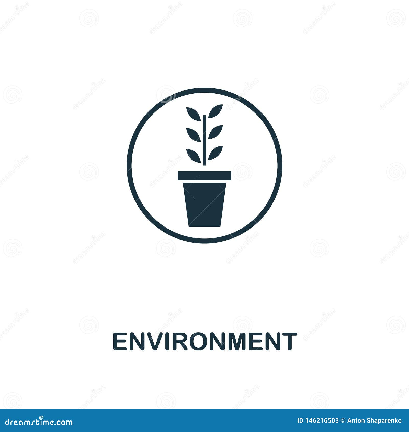 Environment Icon. Creative Element Design from Icons Collection Stock ...