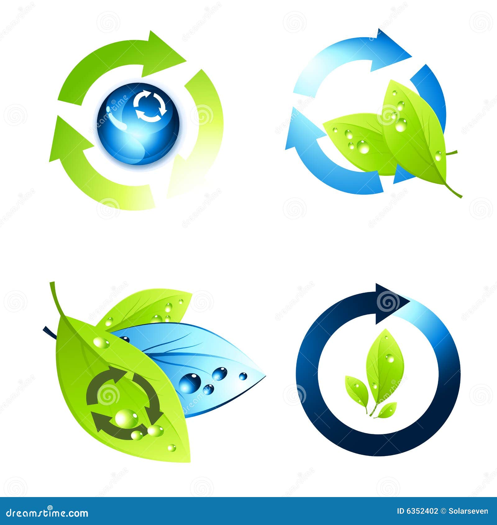 Environment Icon Set stock illustration. Illustration of clean - 6352402