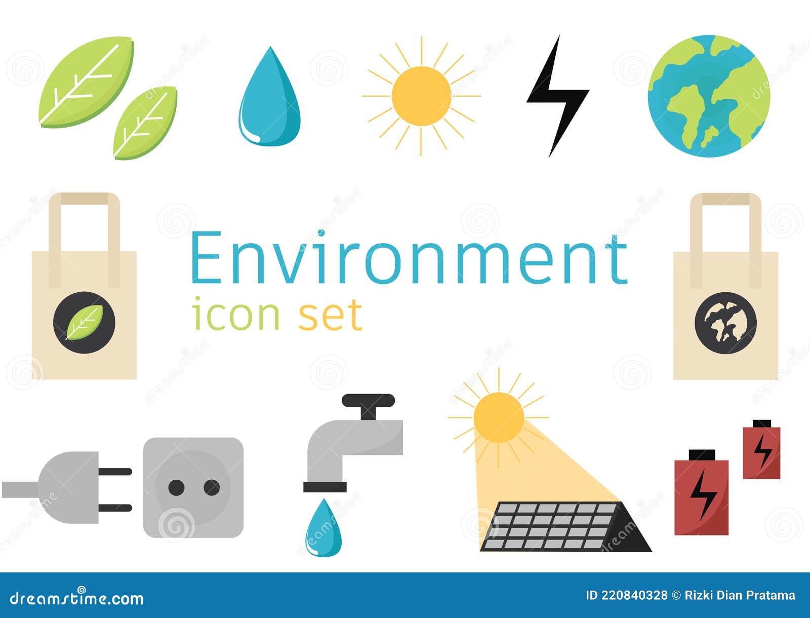 Icon Set about Environment with Environmental Themes Stock Vector ...