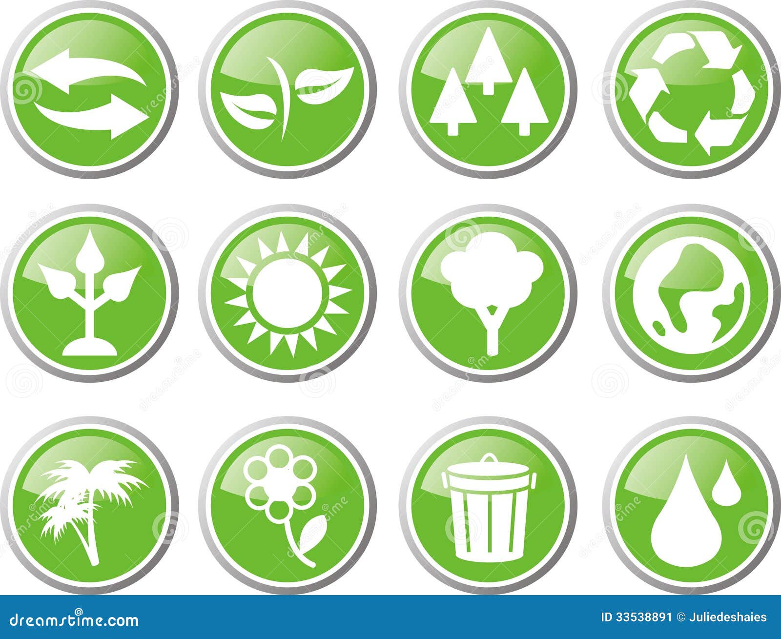 Environment icon set stock vector. Illustration of environmental - 33538891