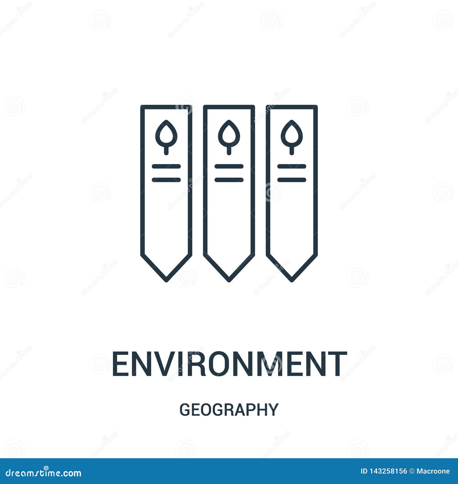 Environment Icon Vector from Geography Collection. Thin Line ...