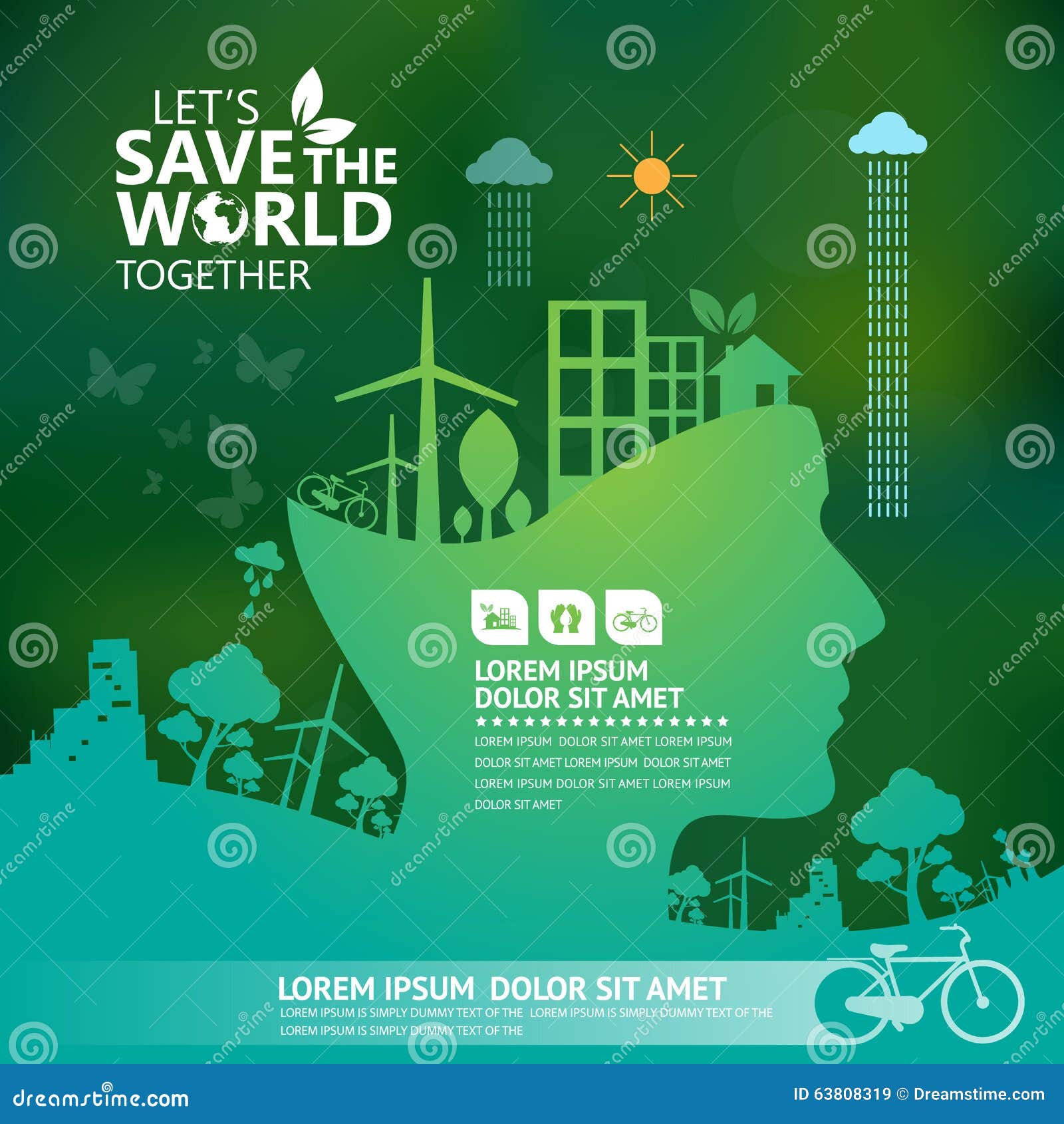 Environment Infographic Concept Design Vector Stock Illustration ...