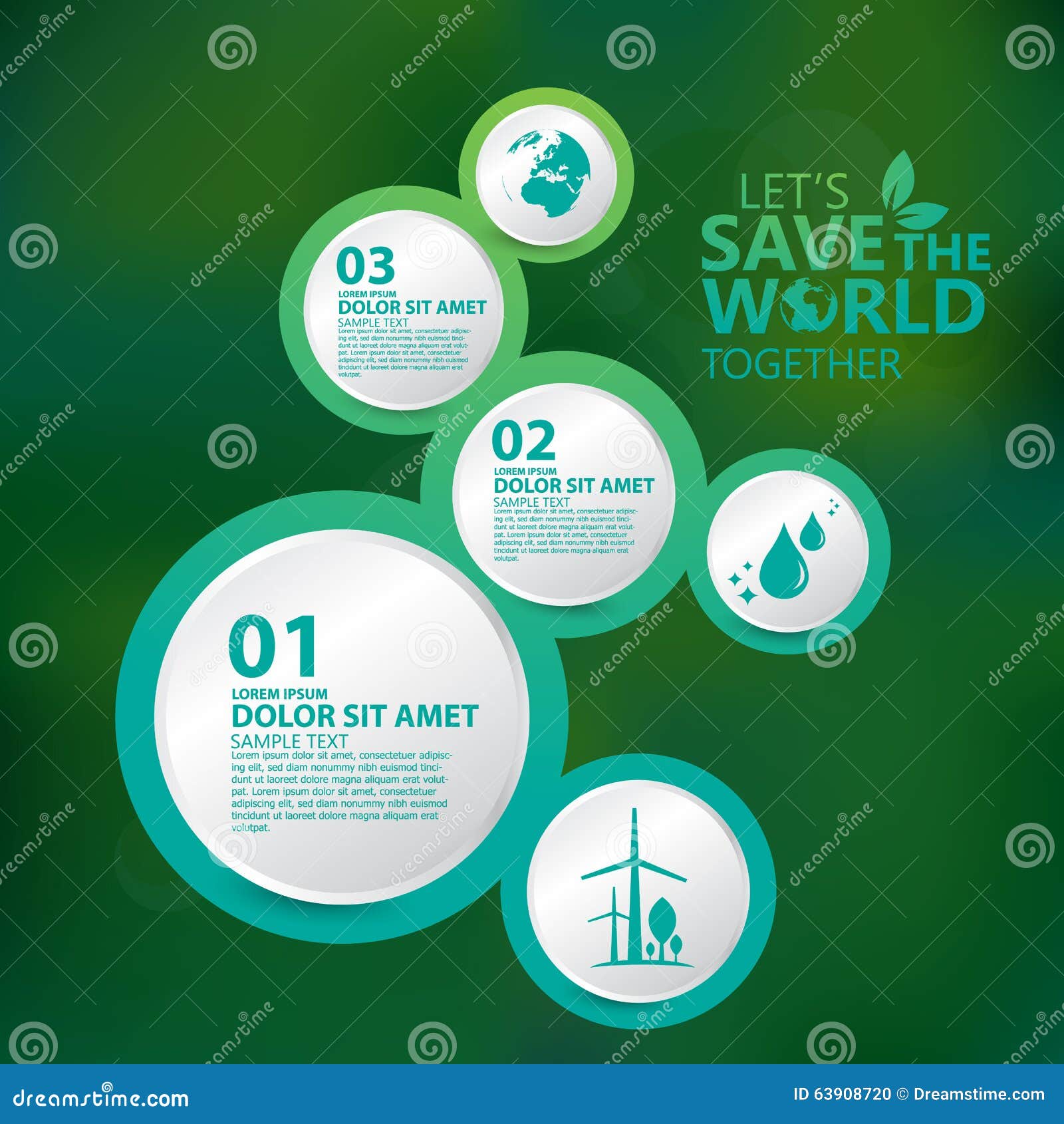 Environment Infographic Concept Design Vector Stock Illustration ...