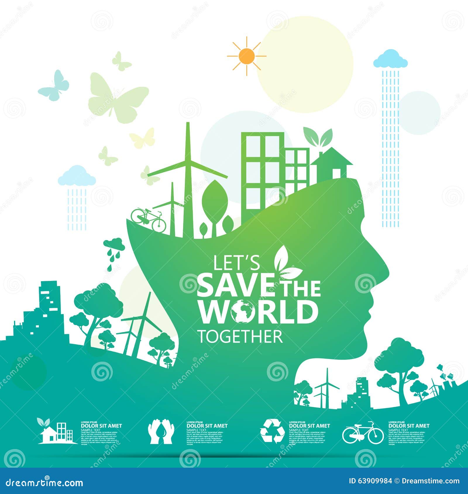 Environment Infographic Concept Design Vector Stock Illustration ...