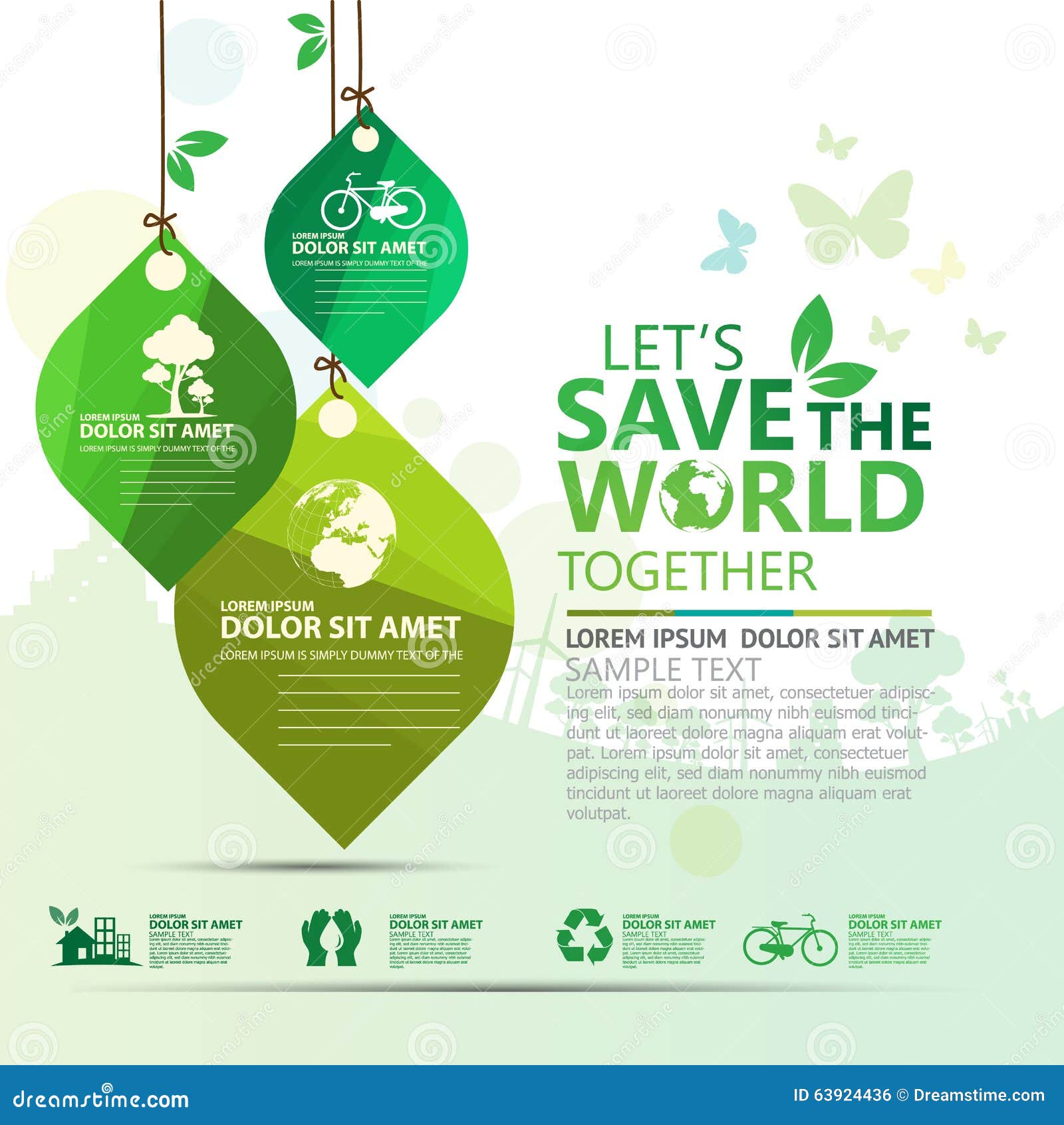 Environment Infographic Concept Design Vector Stock Illustration ...