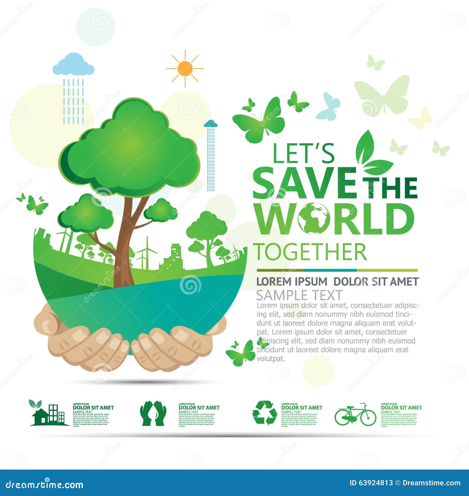 Environment Infographic Concept Design Vector Stock Illustration ...