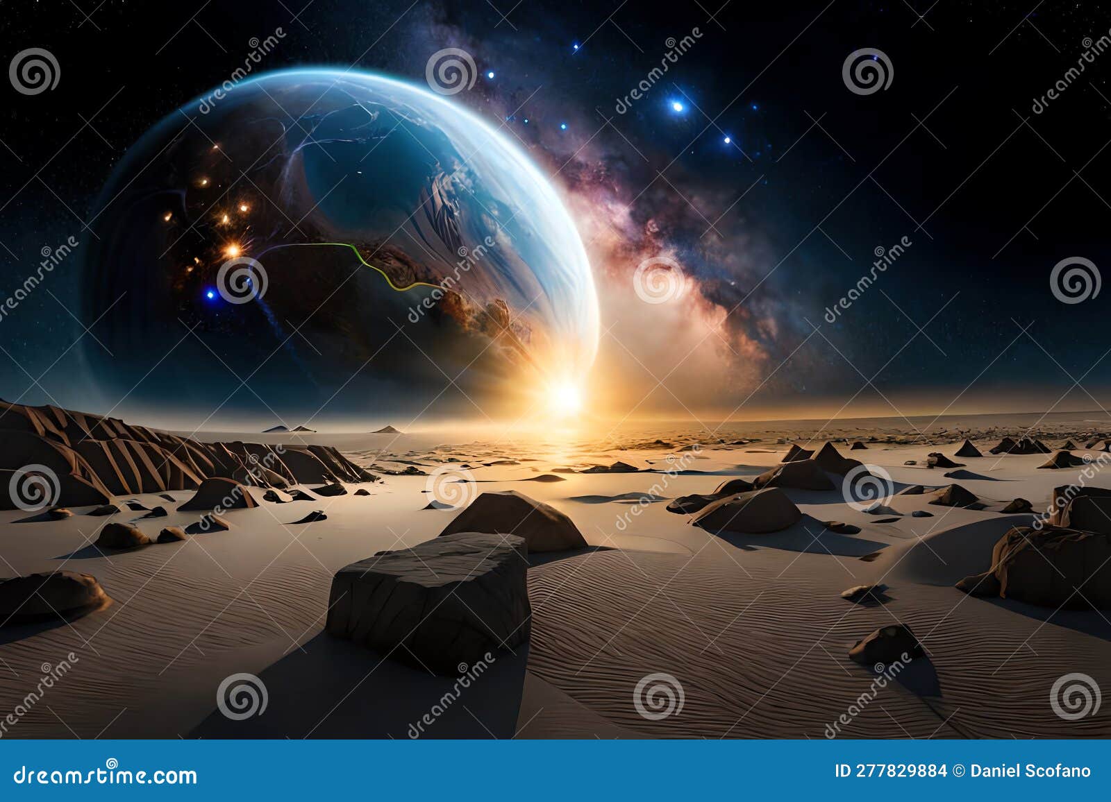 The Environment Map Displays a Space Background Consisting of Nebula ...