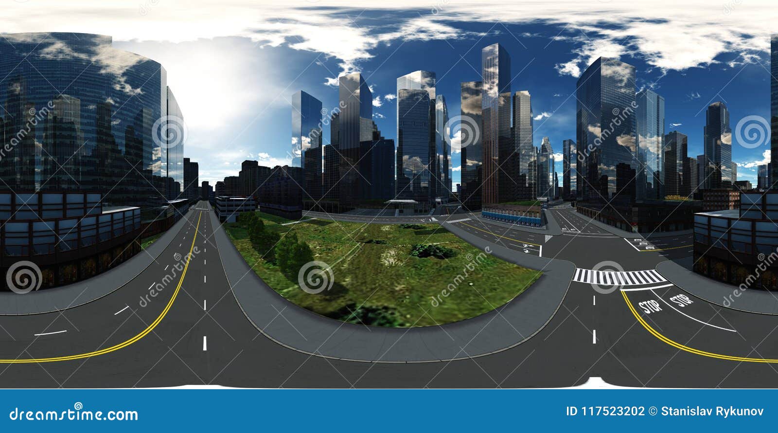 Nvironment Map. HDRI Map. Landscape Stock Illustration - Illustration ...